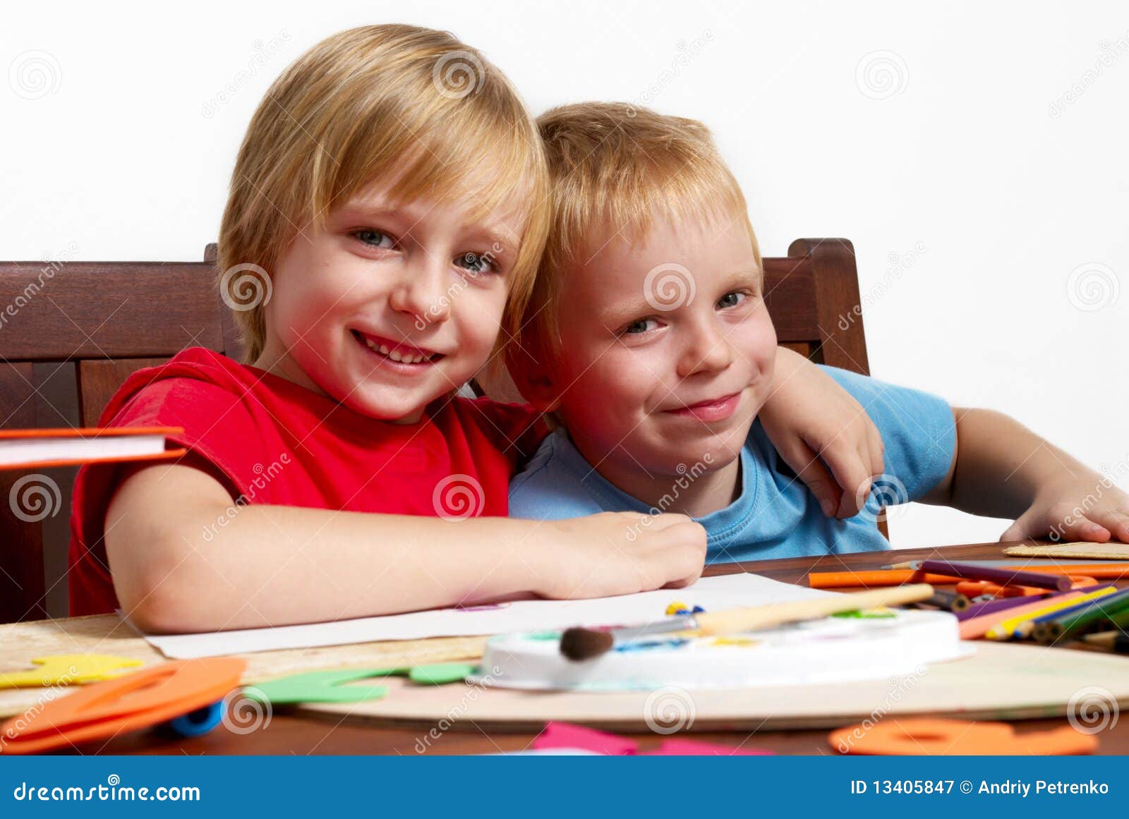 Boys of school return stock image. Image of paper, little - 13405847