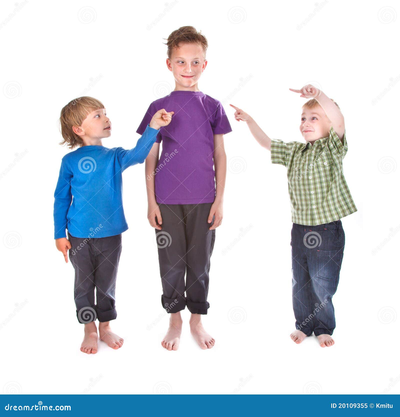 Boys showing who is guilty stock image. Image of indicate - 20109355