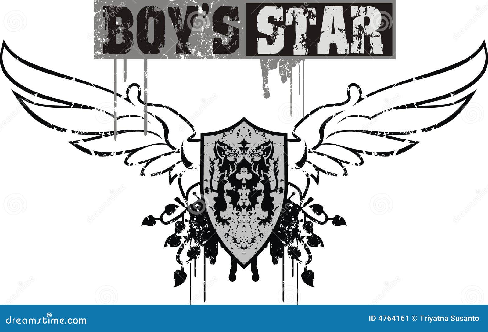 Boys Star stock vector. Illustration of stars, clipart - 4764161