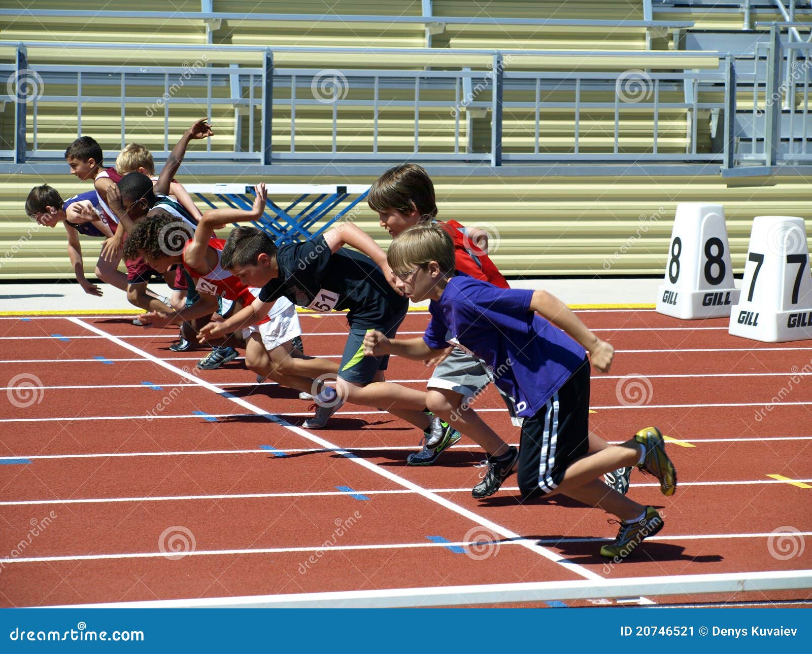 Boys on the start editorial photo. Image of field, energy - 20746521