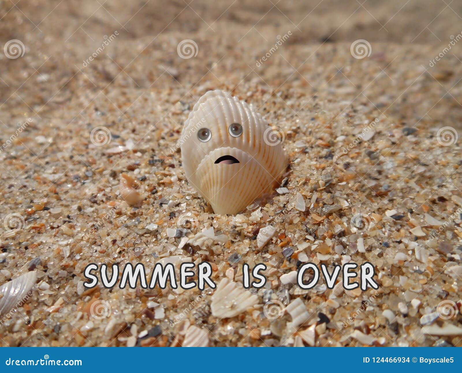 Funny Objects. Summer is Over Stock Photo - Image of comical, realized ...