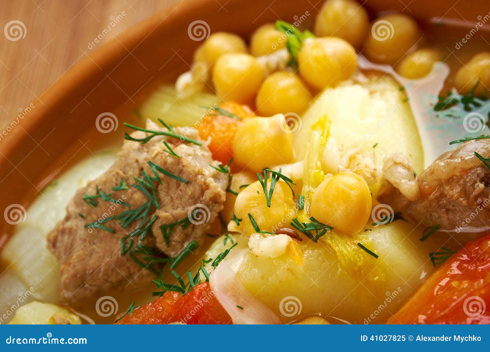 Bozbash stock image. Image of soup, meal, plate, lunch - 41027825