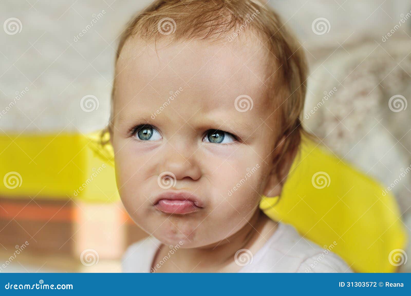 Boze baby stock foto. Image of woede, uitdrukking, neus - 31303572