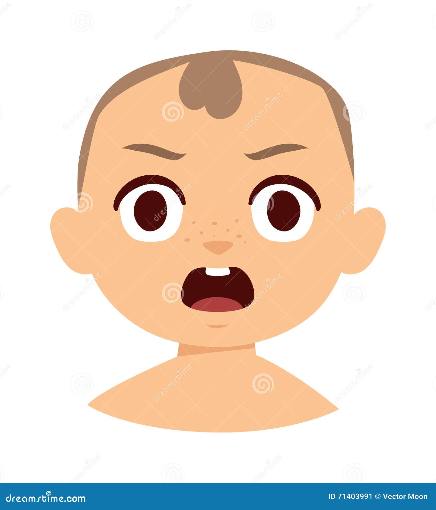Boze Baby Vectorillustratie Vector Illustratie - Illustration of ...