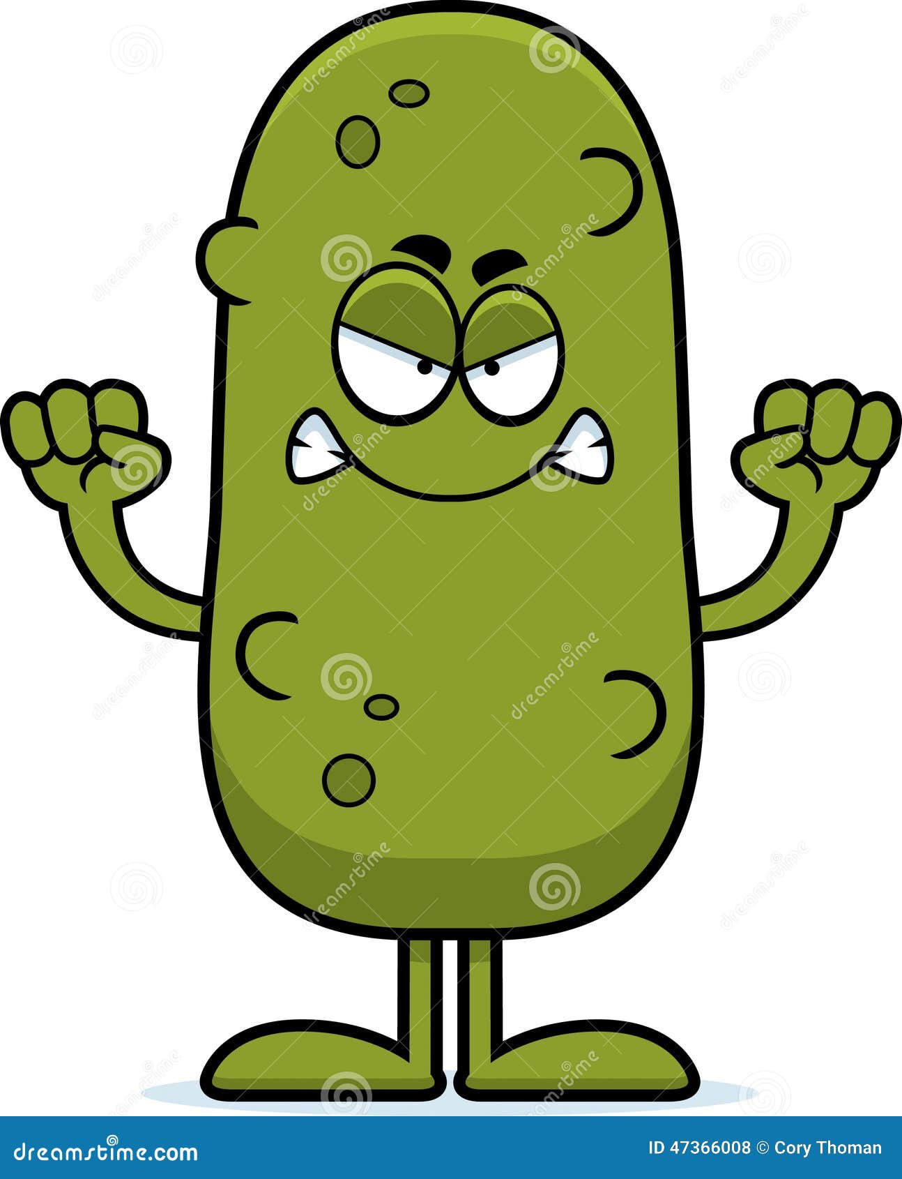 Boze Beeldverhaalgroenten in Het Zuur Vector Illustratie - Illustration ...