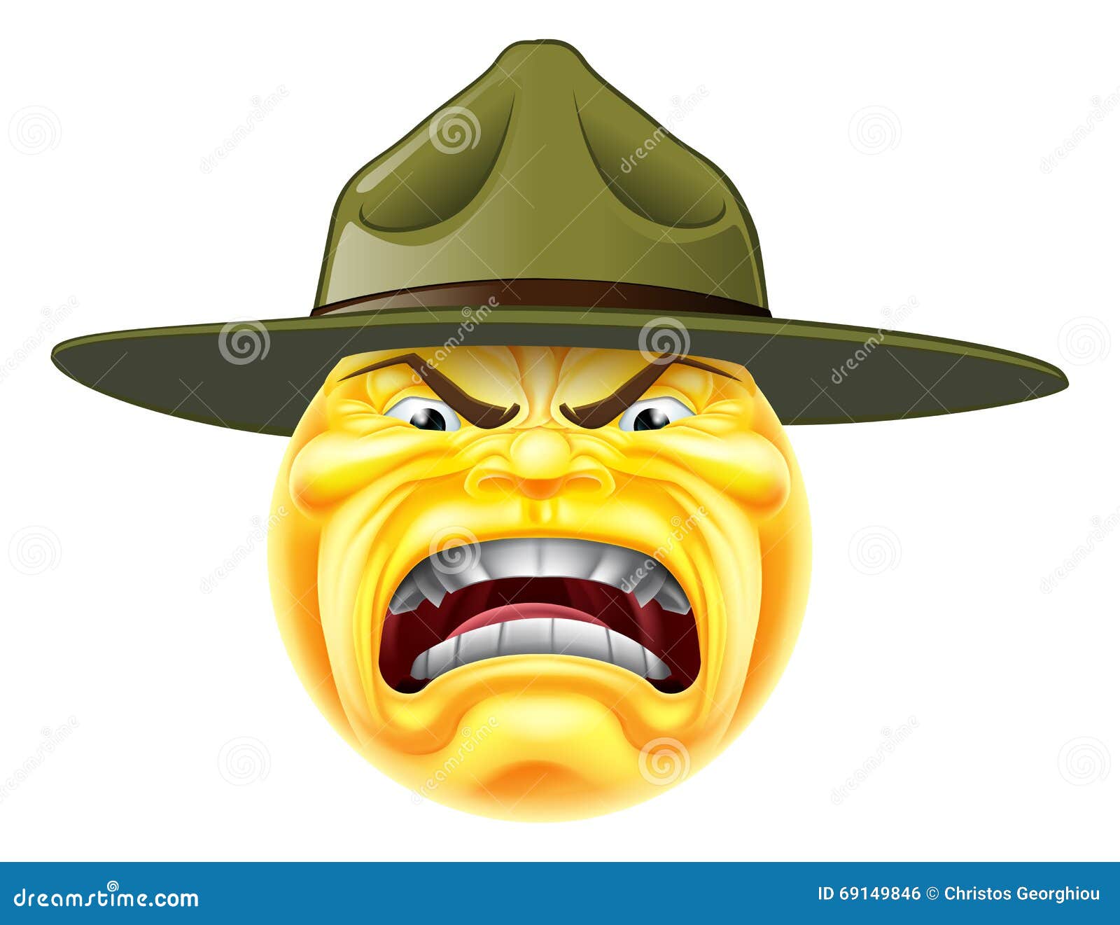 Boze Emoji Het Boze Pictogram Van Gezichtsemoji Grappig Emoticon ...