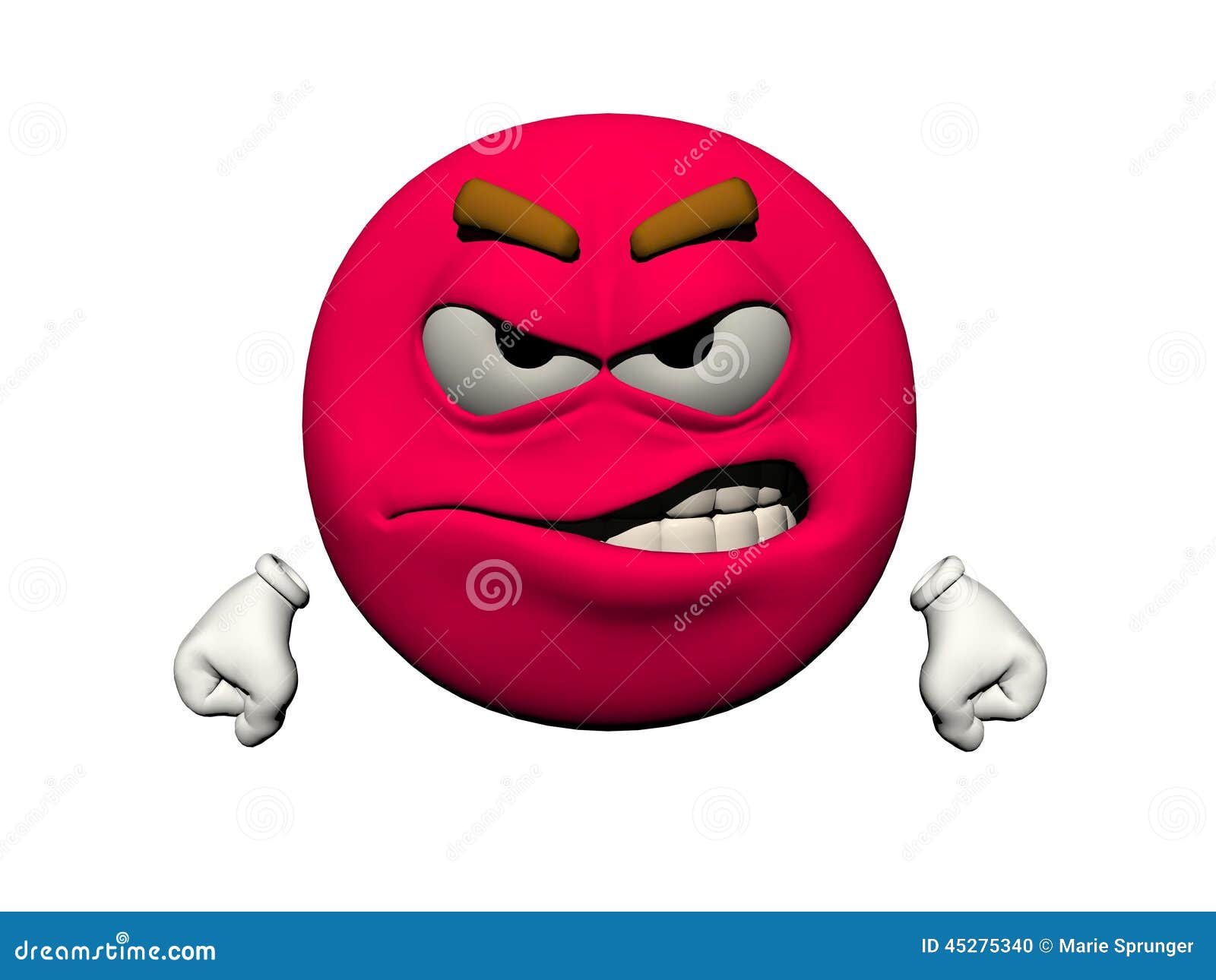 Boze Emoticon stock illustratie. Illustration of ronde - 45275340