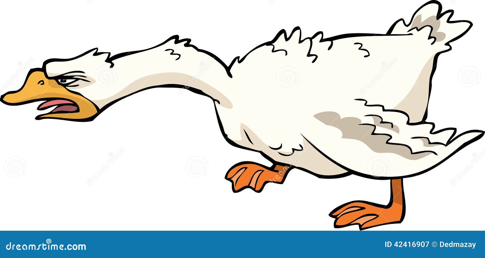 Boze gans vector illustratie. Illustration of gans, kwaad - 42416907