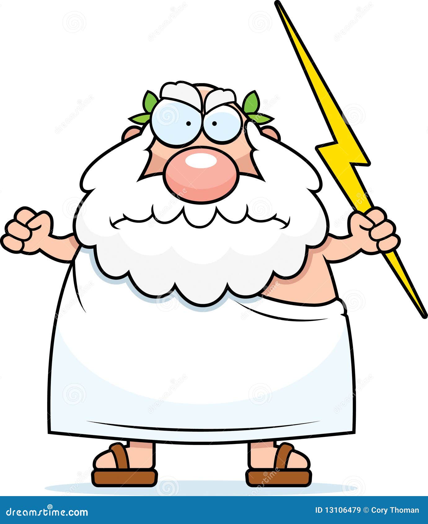 Boze God vector illustratie. Illustration of bout, baard - 13106479