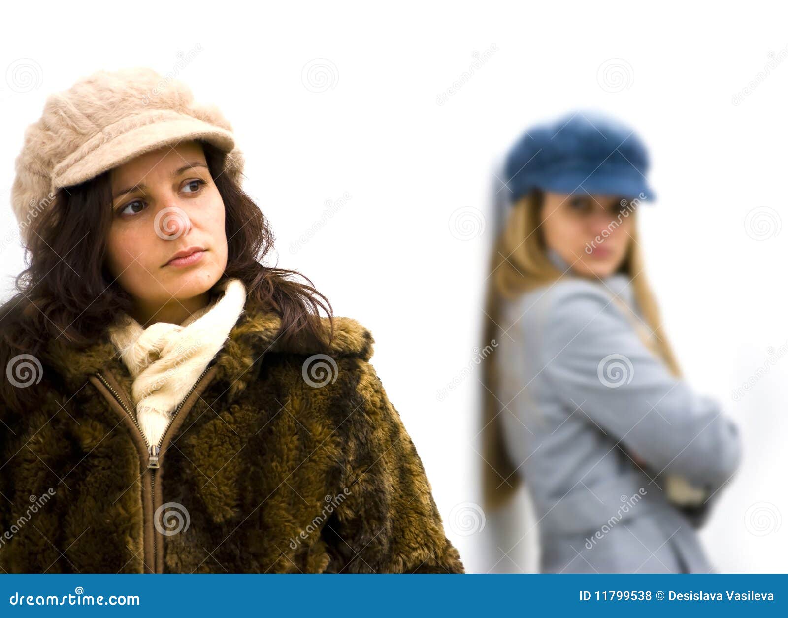 Boze meisjes stock foto. Image of wijfje, daling, hoofd - 11799538