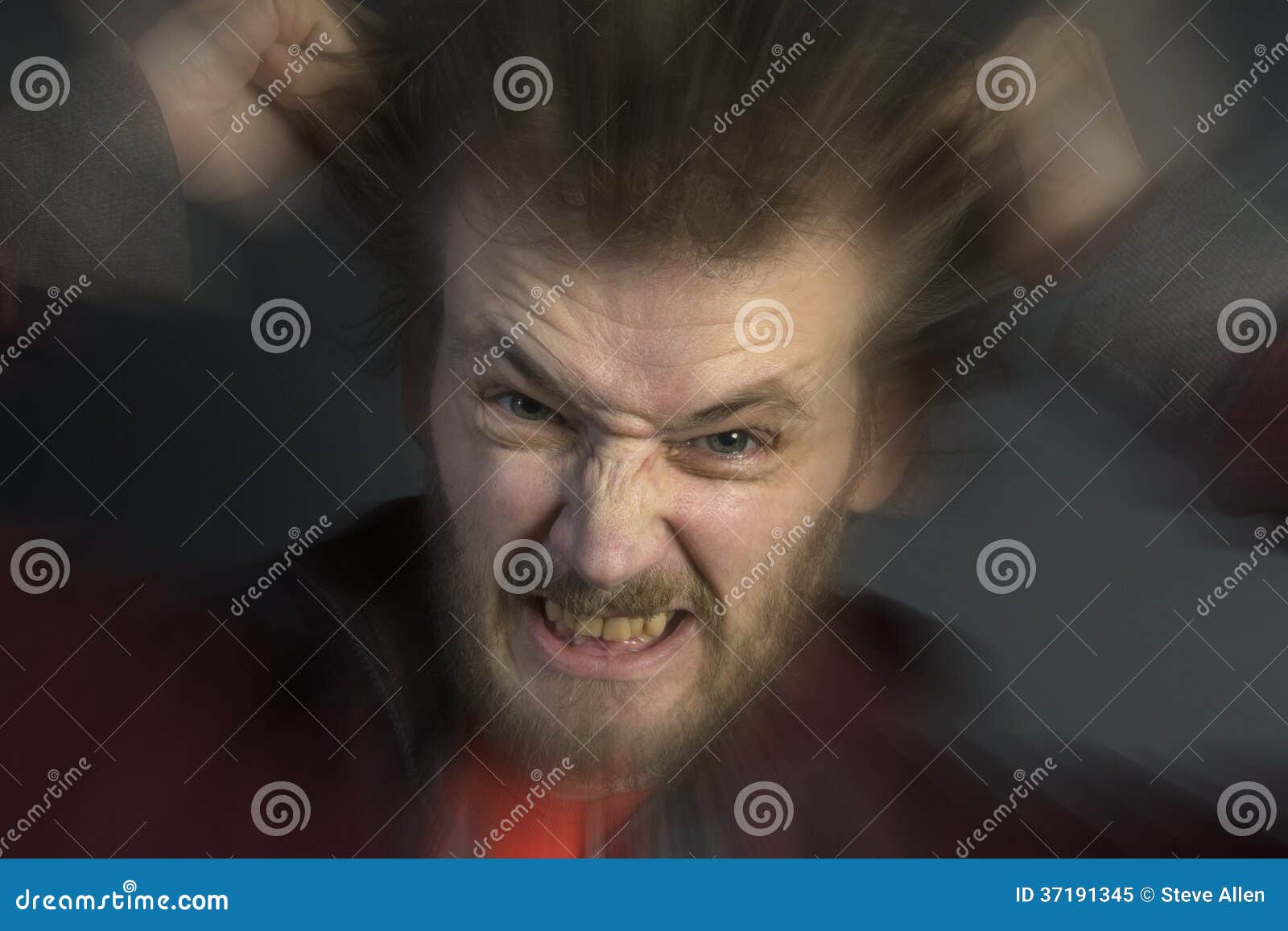 Boze Mens stock afbeelding. Image of hallucinaties, anticiperen - 37191345