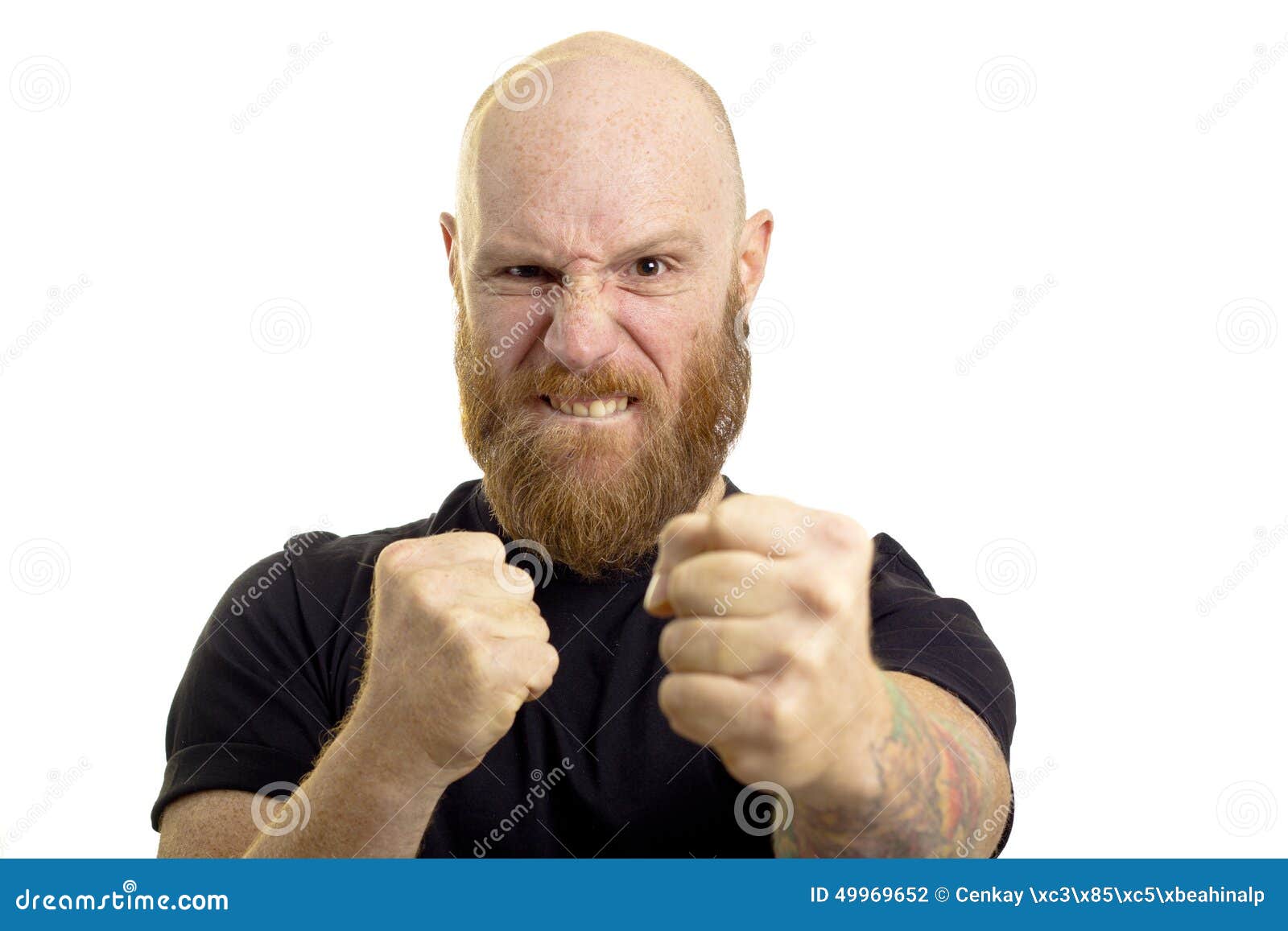 Boze Mens in Het Bestrijden Van Positie Stock Foto - Image of positie ...