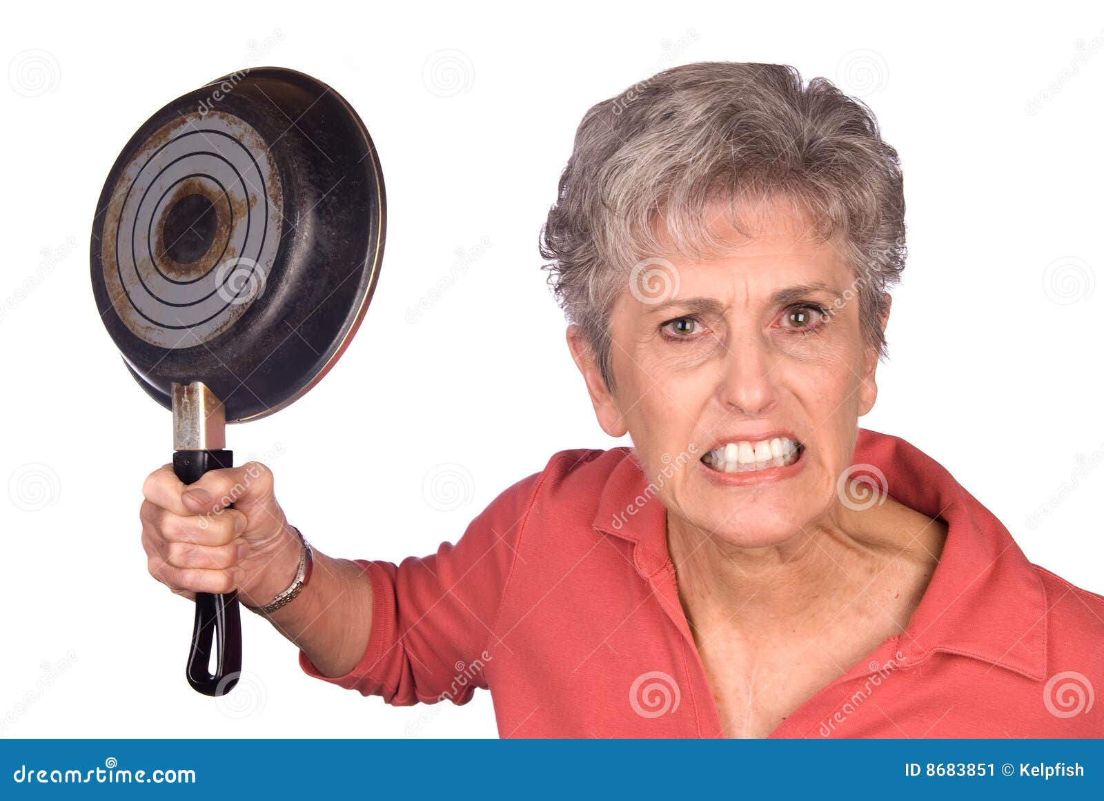 Boze moeder en pan stock afbeelding. Image of wijfje, grootmoeder - 8683851