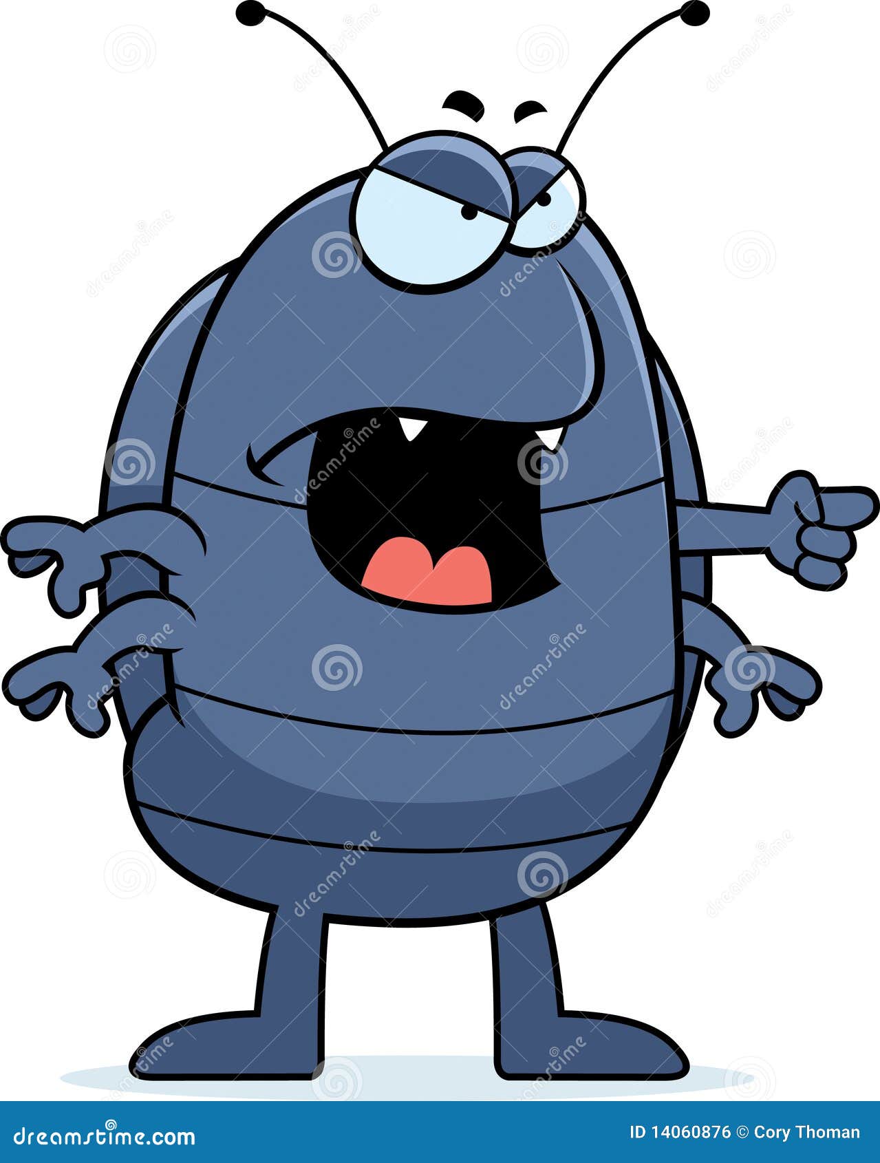 Boze pissebed vector illustratie. Illustration of wijzen - 14060876