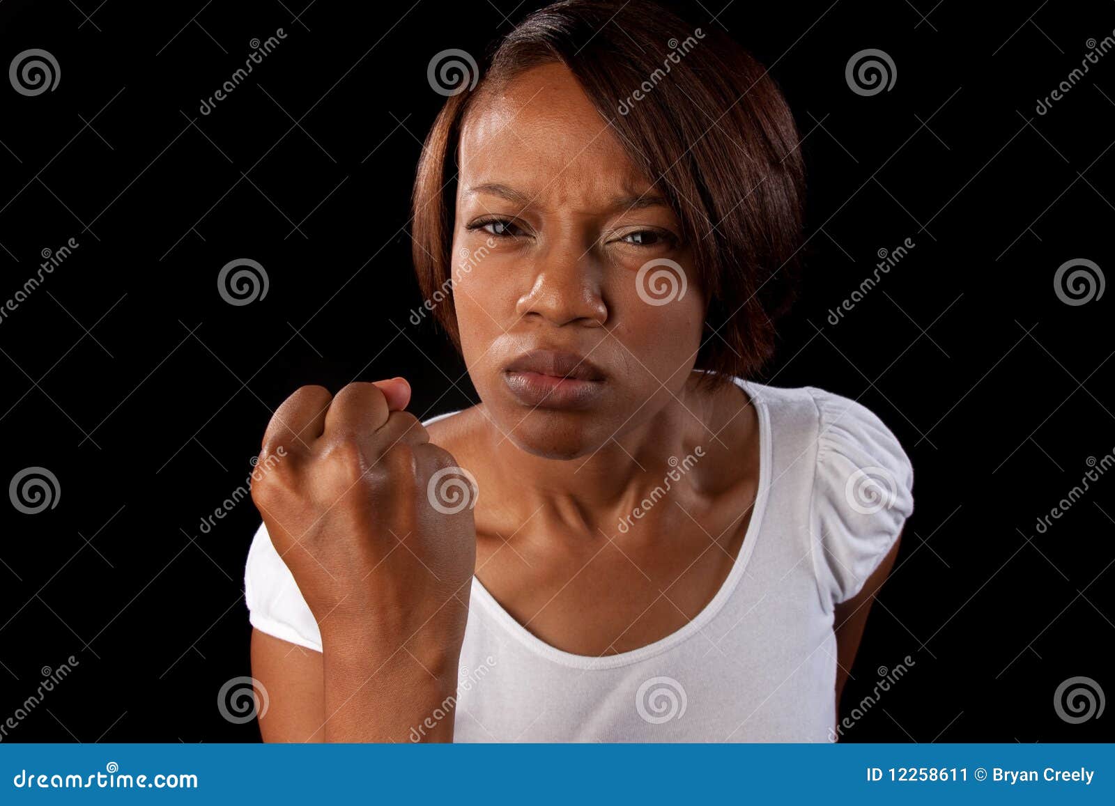 Boze vrouw stock afbeelding. Image of woede, woedend - 12258611