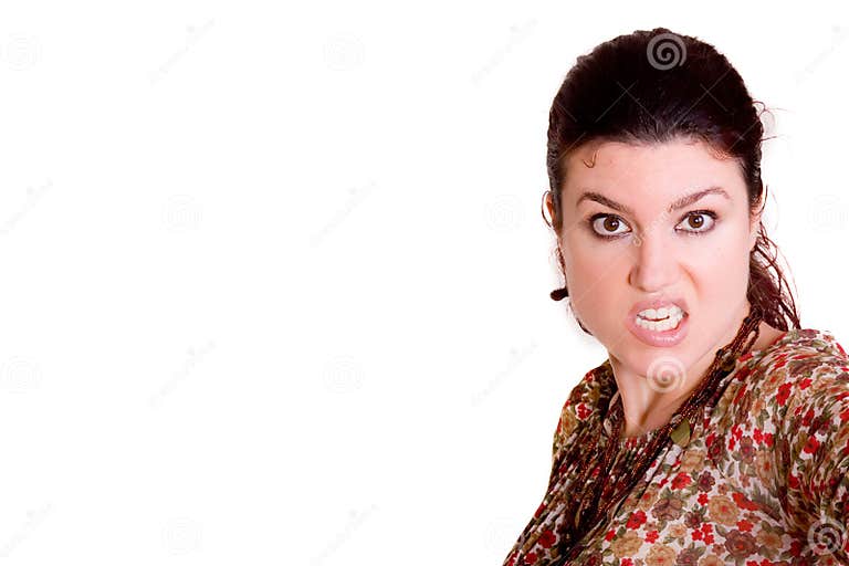 Boze Vrouw stock afbeelding. Image of expressief, persoonlijkheid - 1731273