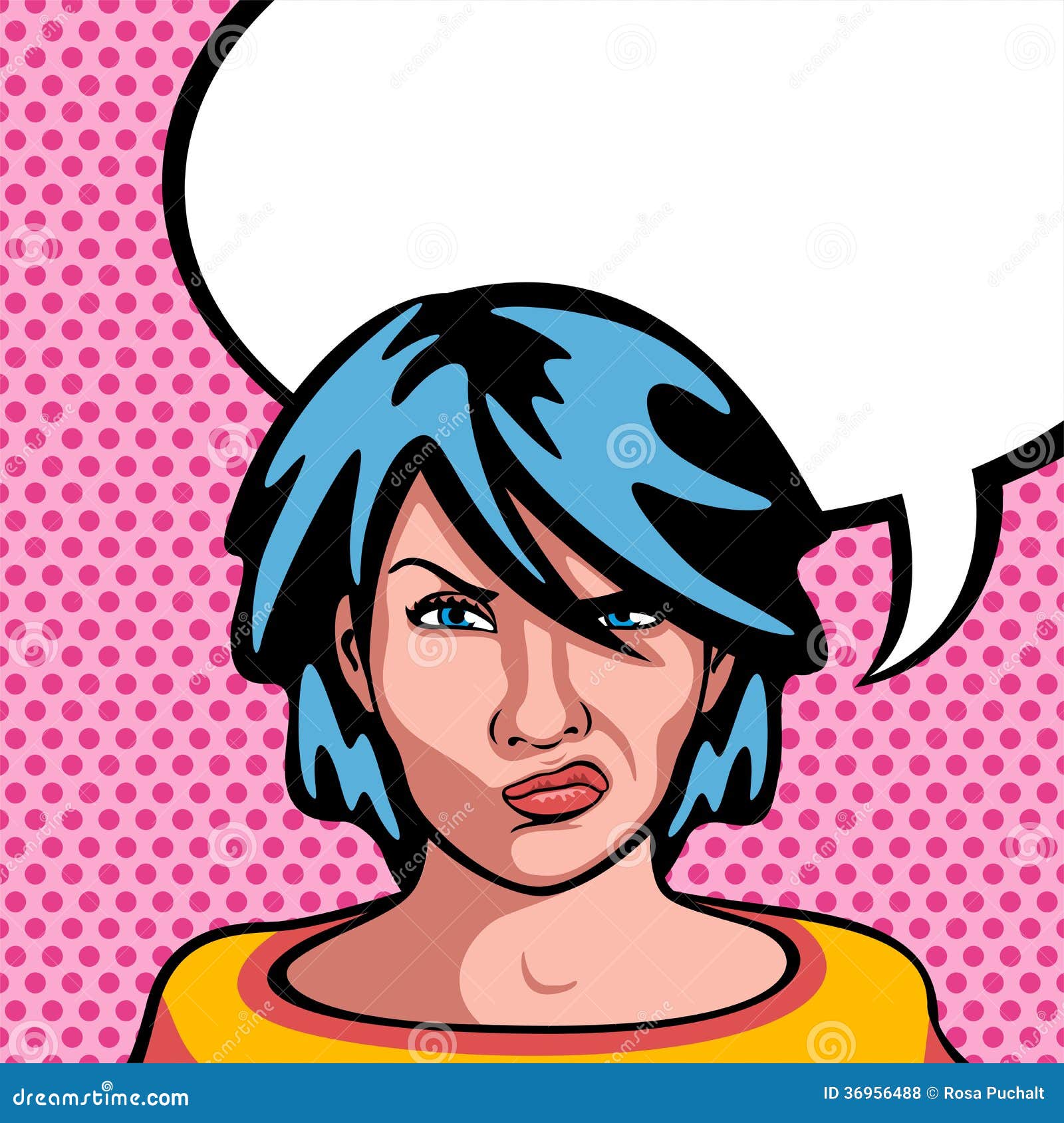 Boze vrouw vector illustratie. Illustration of uitdrukking - 36956488