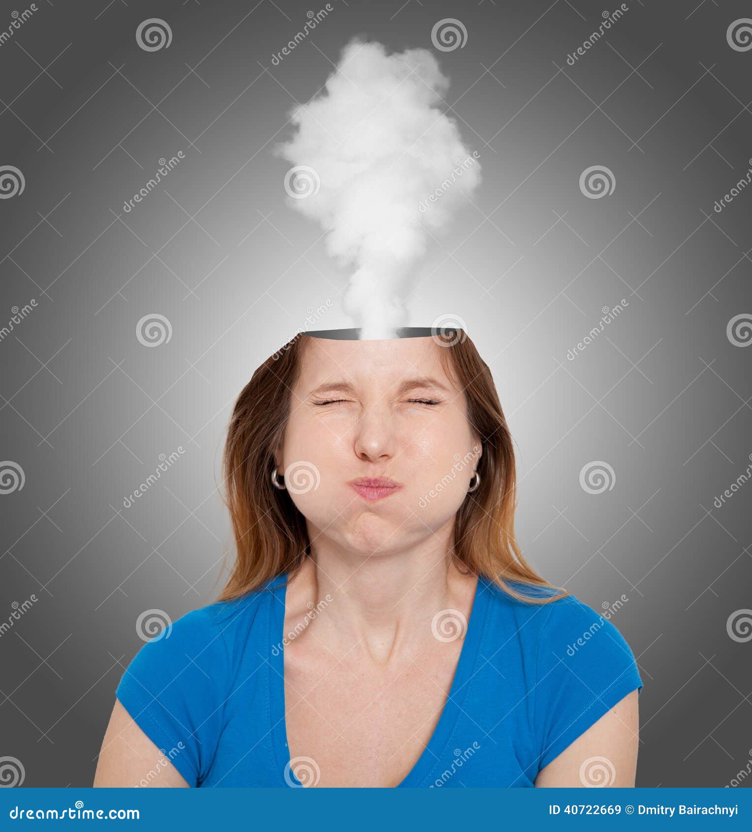 Boze Vrouw stock afbeelding. Image of grappig, gezicht - 40722669