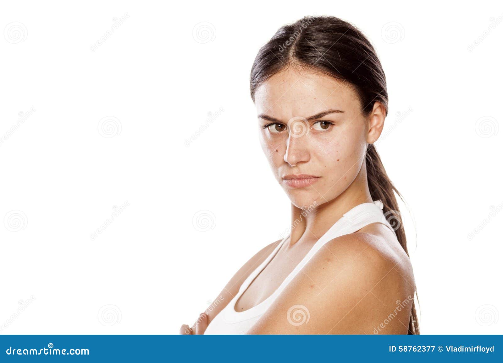 Boze Vrouw stock afbeelding. Image of schoonheid, huid - 58762377