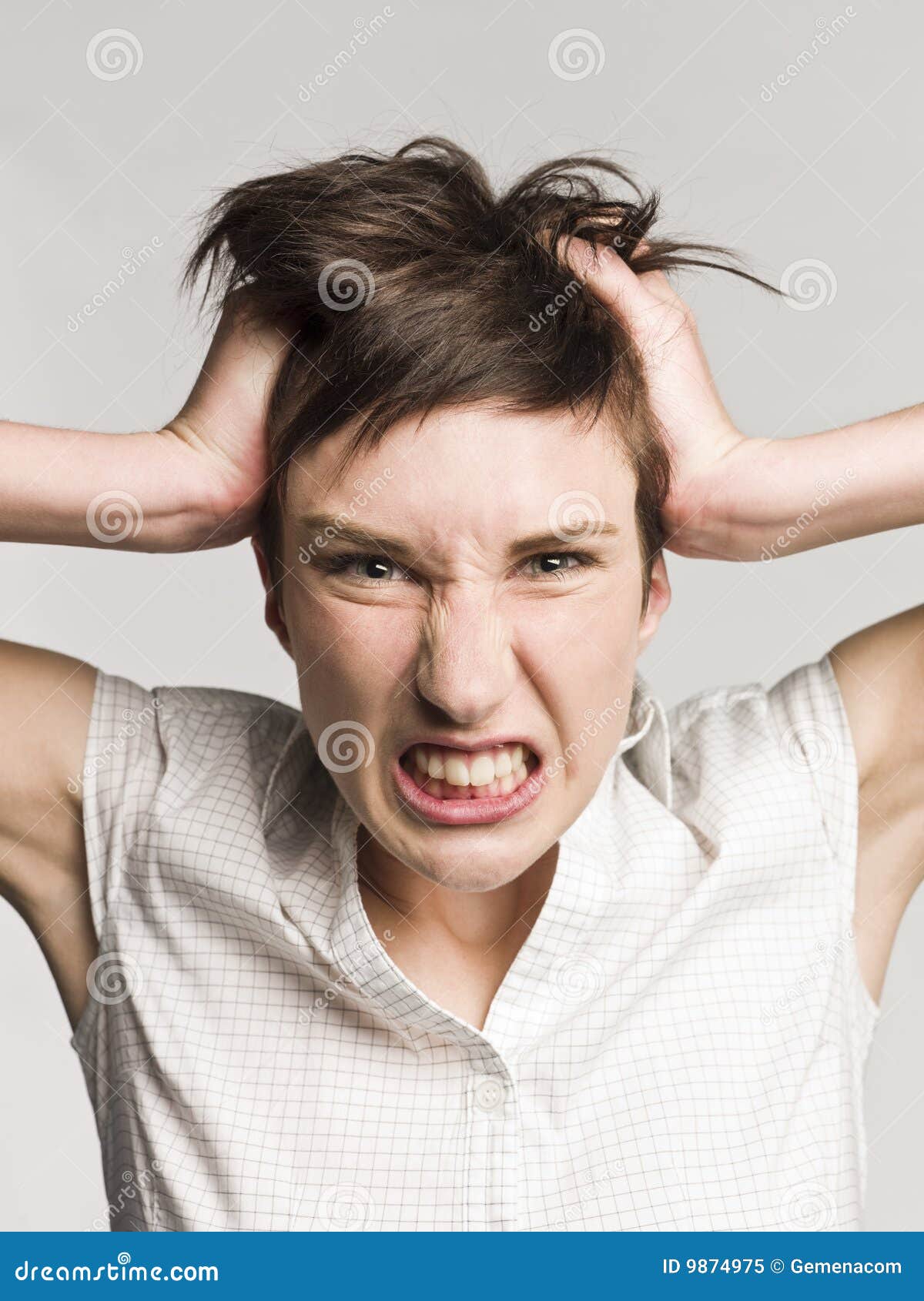 Boze vrouw stock afbeelding. Image of geluk, vertrouwen - 9874975