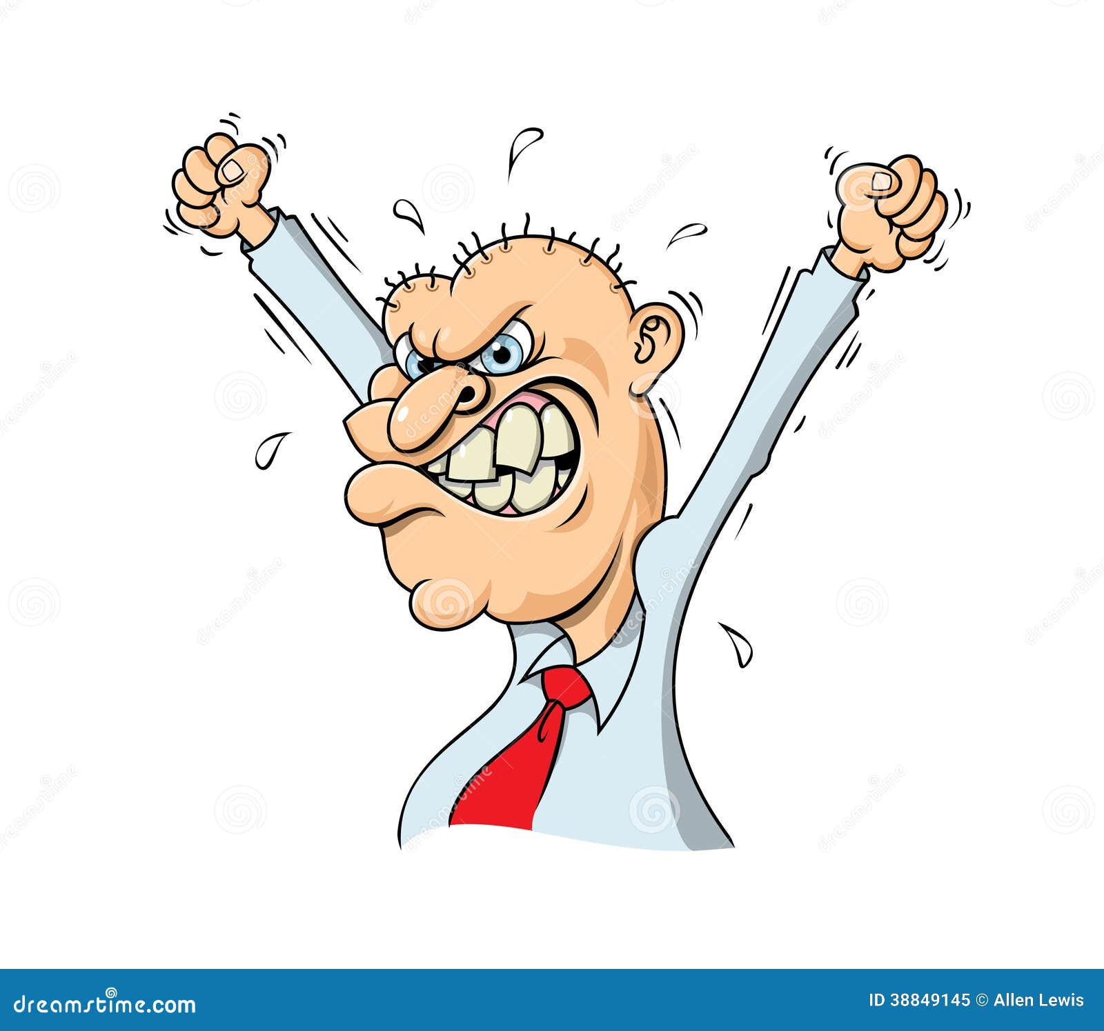 Boze Zakenman stock illustratie. Illustration of bizar - 38849145