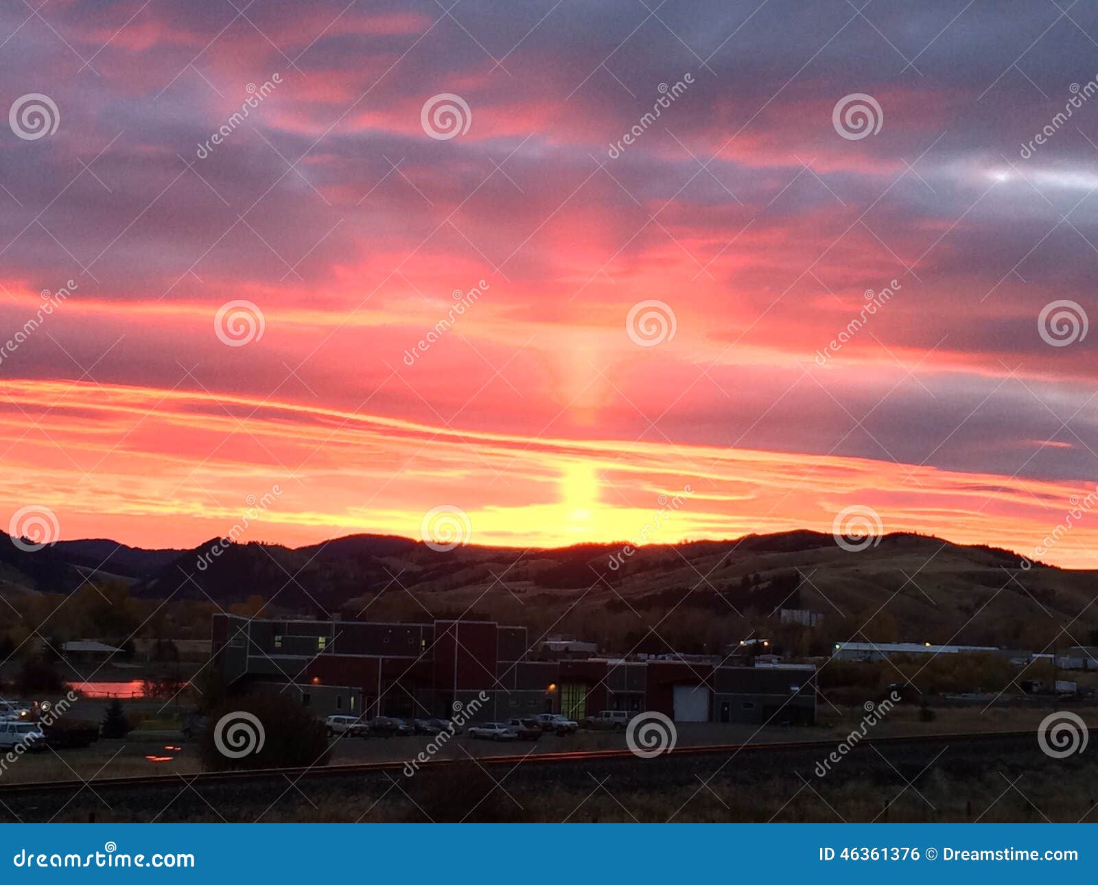 Bozeman sunrise stock photo. Image of bozeman, scenery - 46361376