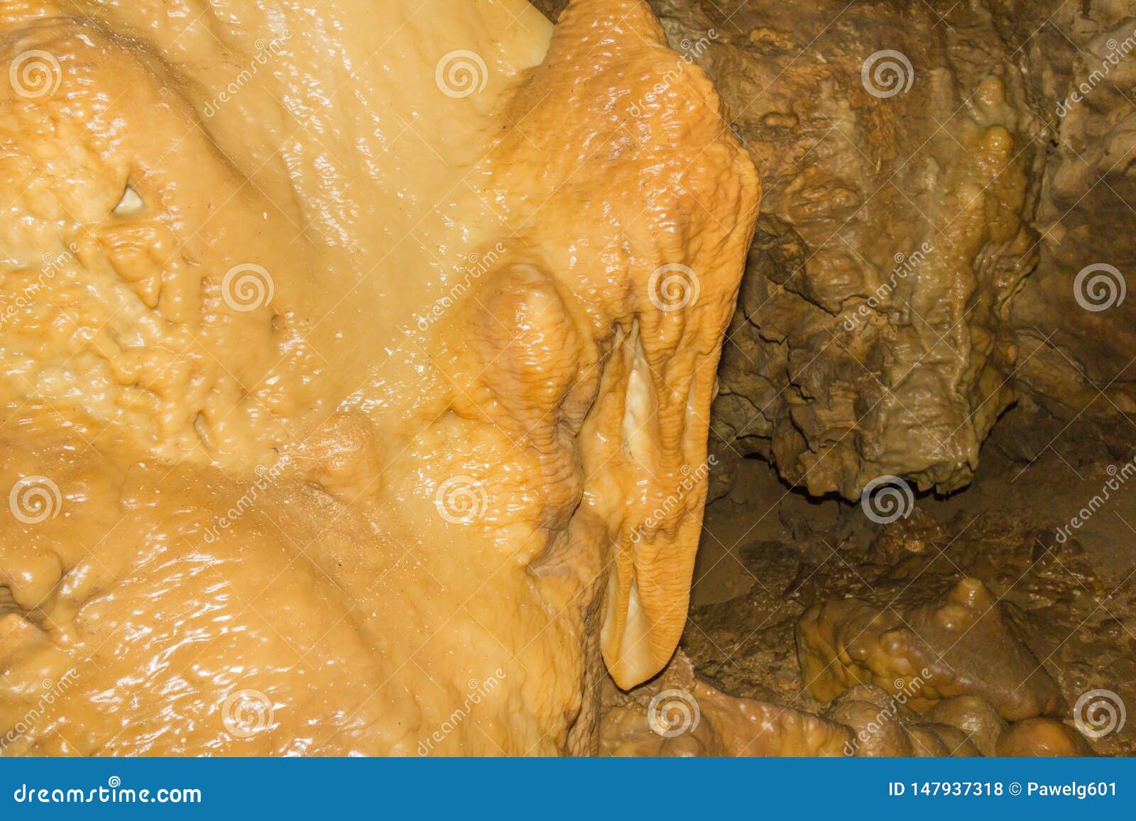 The Bozkov dolomite cave stock photo. Image of travel - 147937318