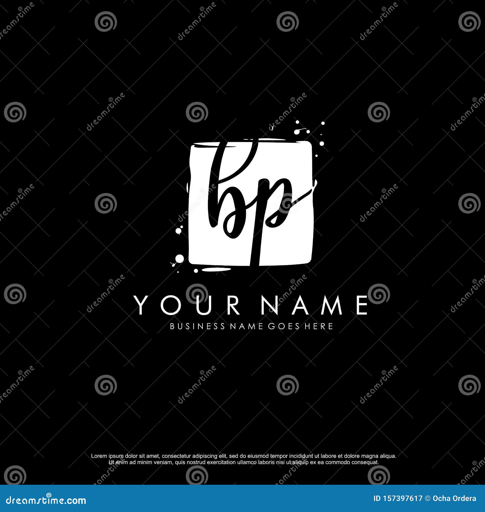 BP Initial Square Logo Template Vector. a Logo Design for Company and ...