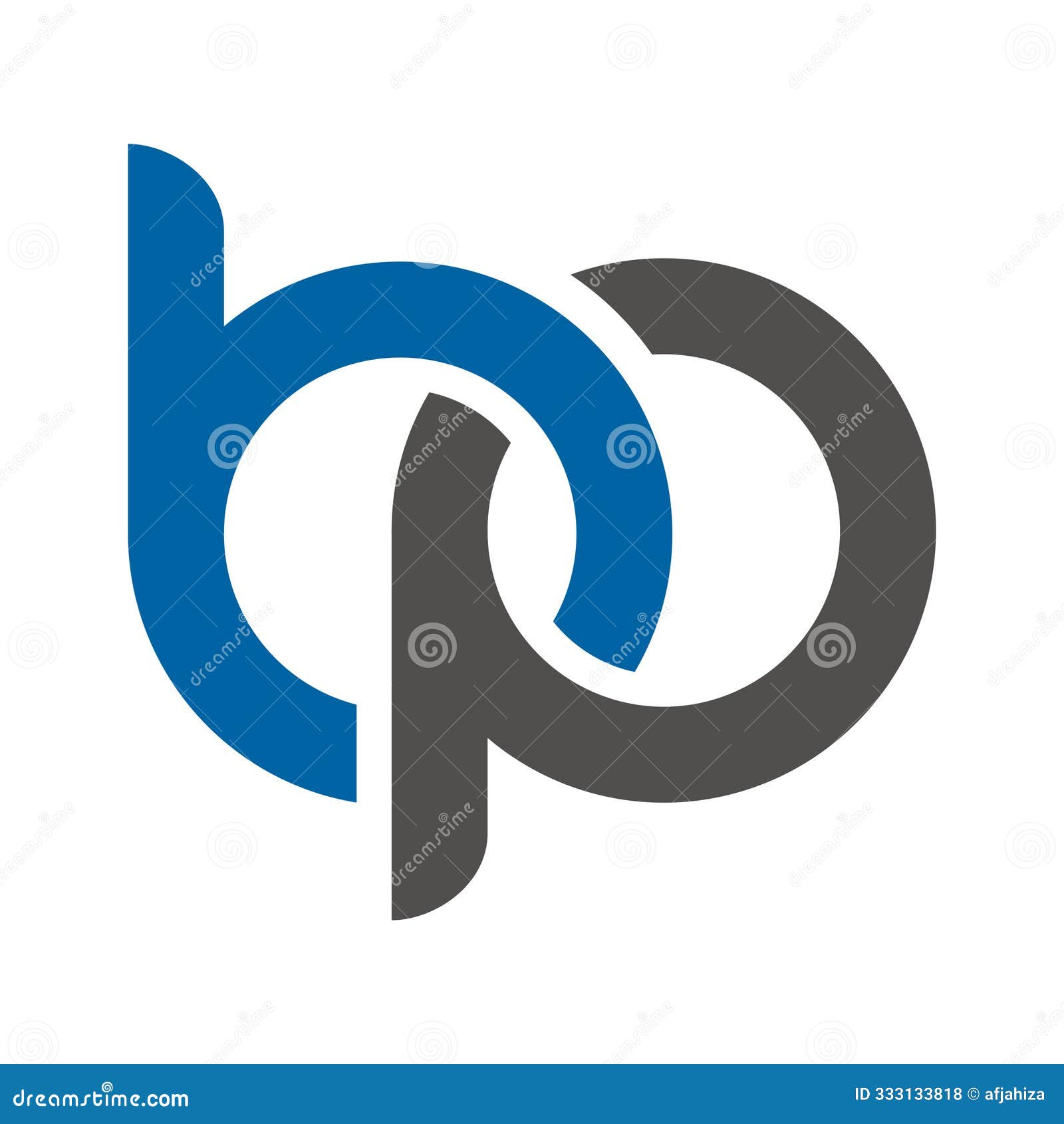 Bp Letter Link Logo Template Stock Vector - Illustration of symbol ...