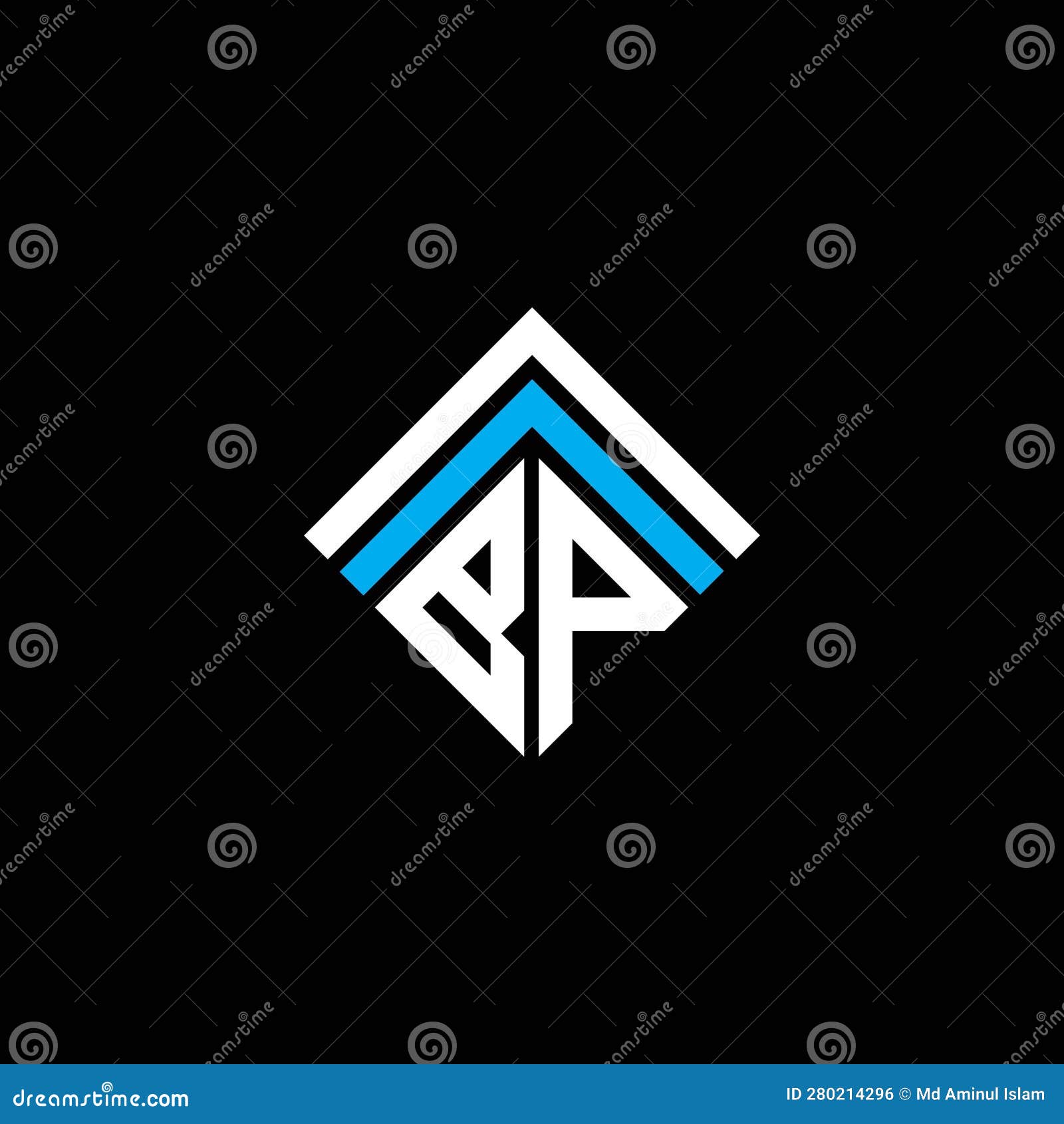 BP Letter Logo Creative Design with Vector Graphic, BP Stock Vector ...