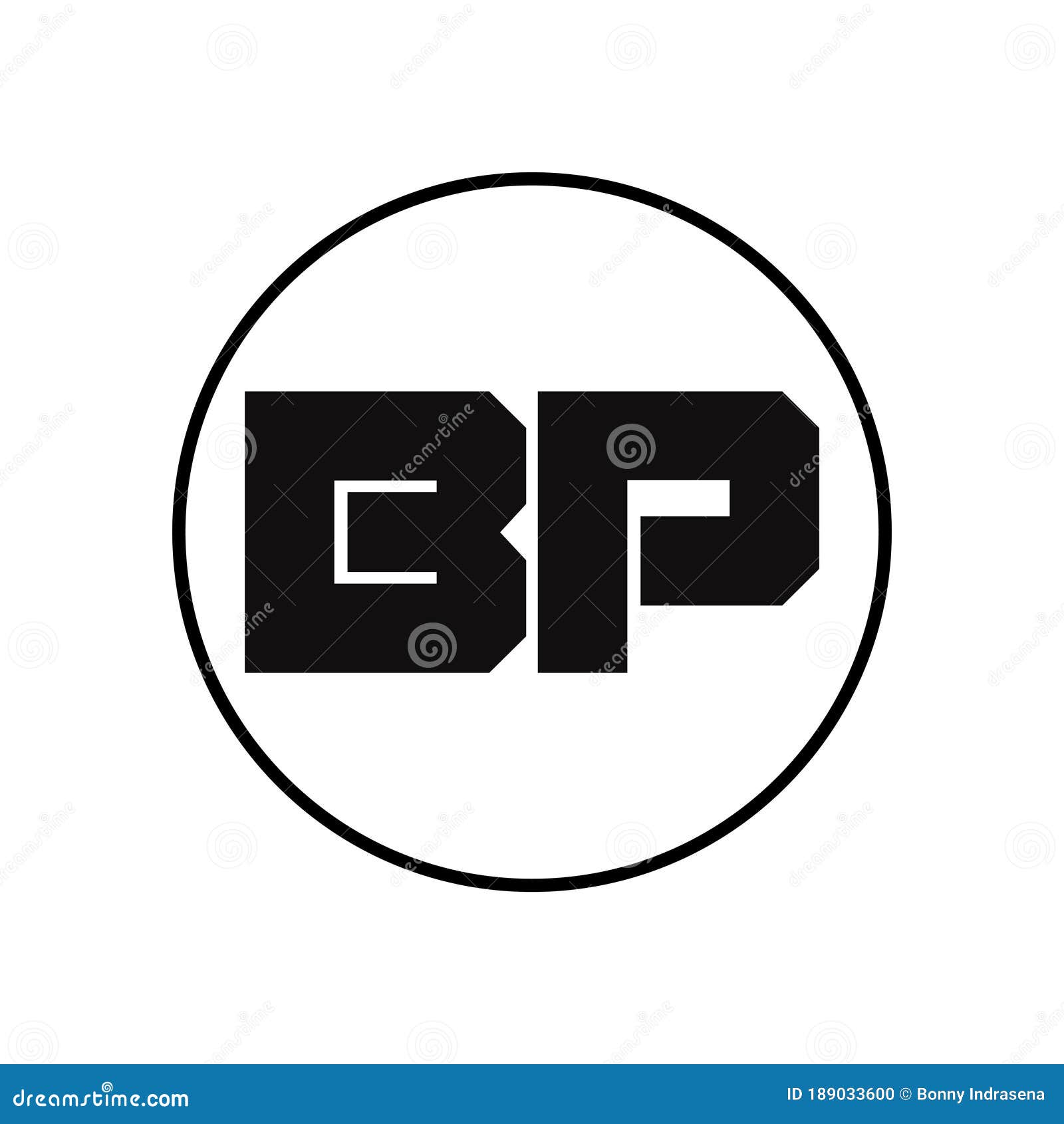 BP Letter Logo Design with Simple Style Stock Vector - Illustration of ...
