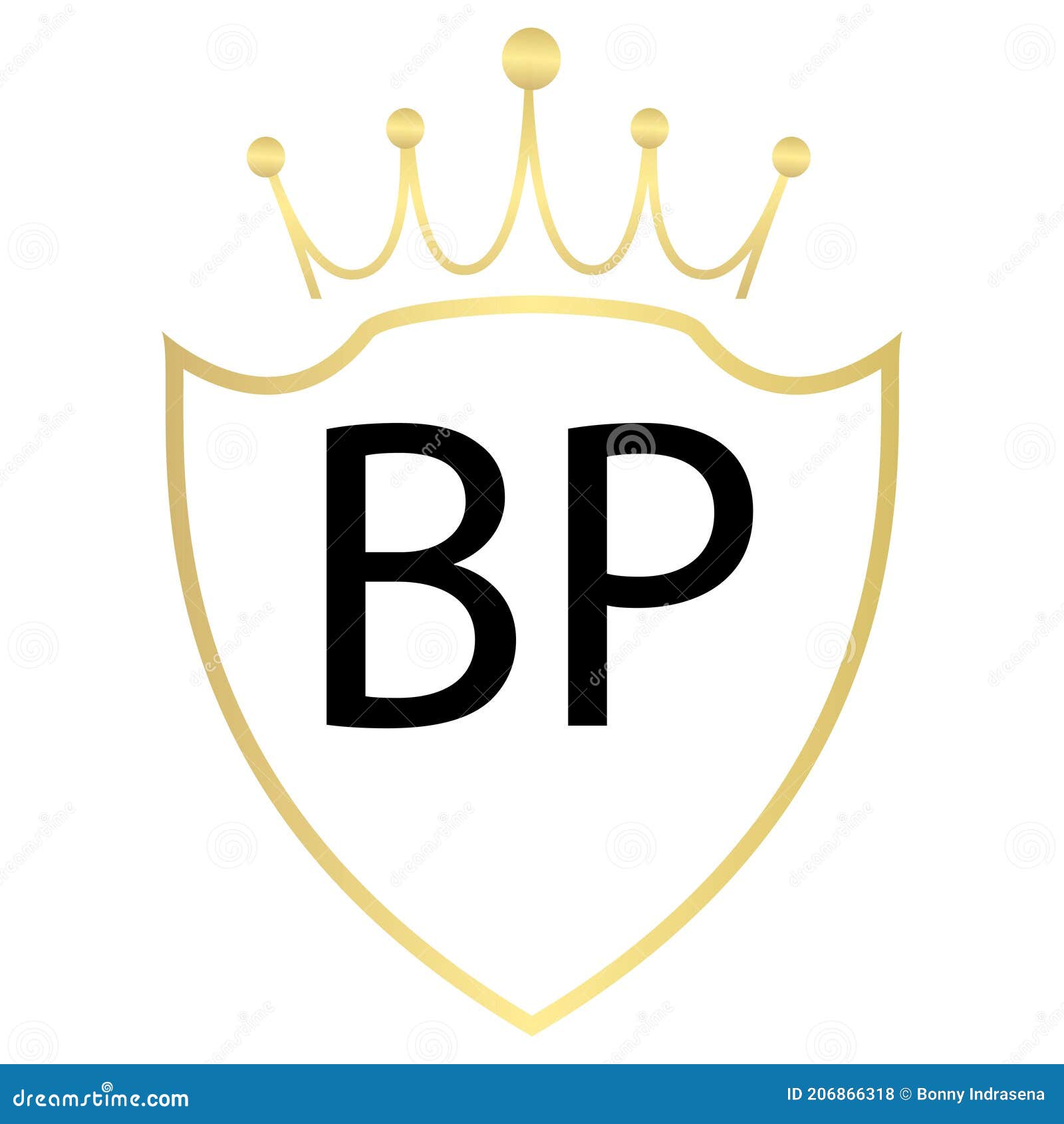 BP Letter Logo Design with Simple Style Stock Vector - Illustration of ...