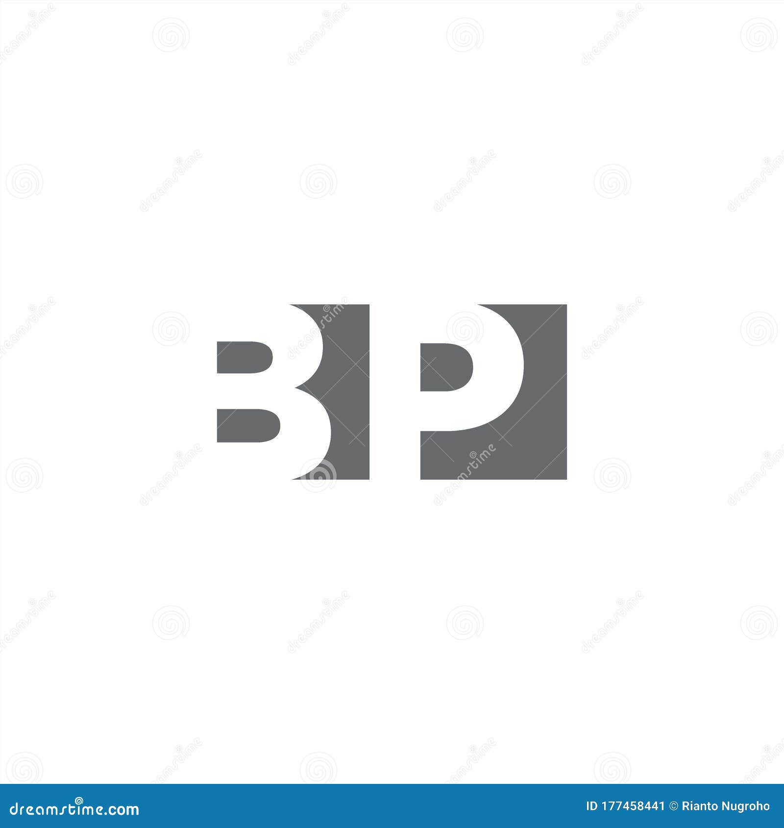 BP Logo Monogram with Negative Space Style Design Template Stock Vector ...