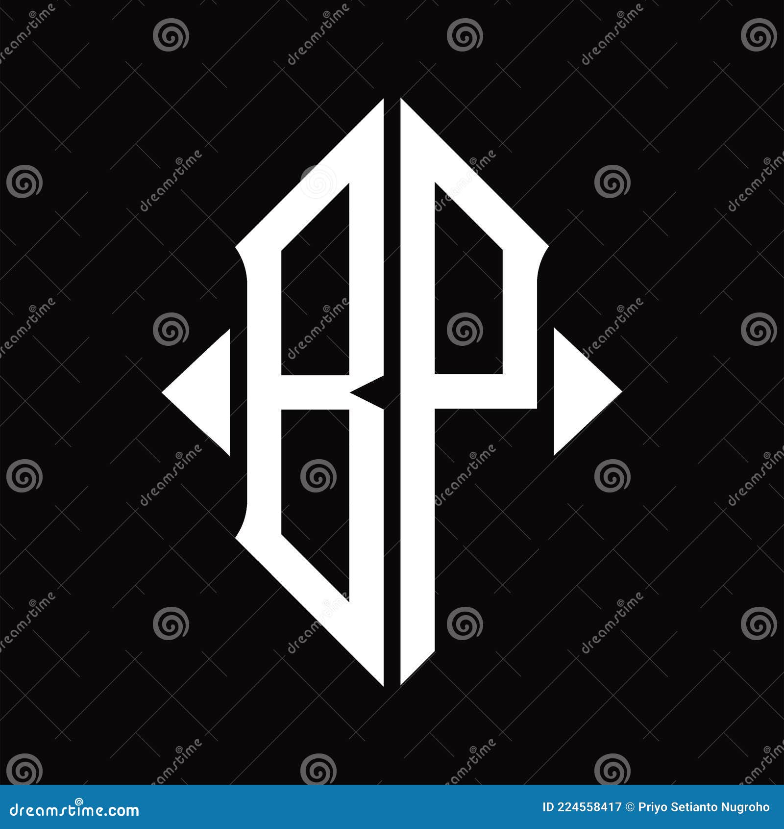 BP Logo Monogram with Shield Shape Isolated Design Template Stock ...