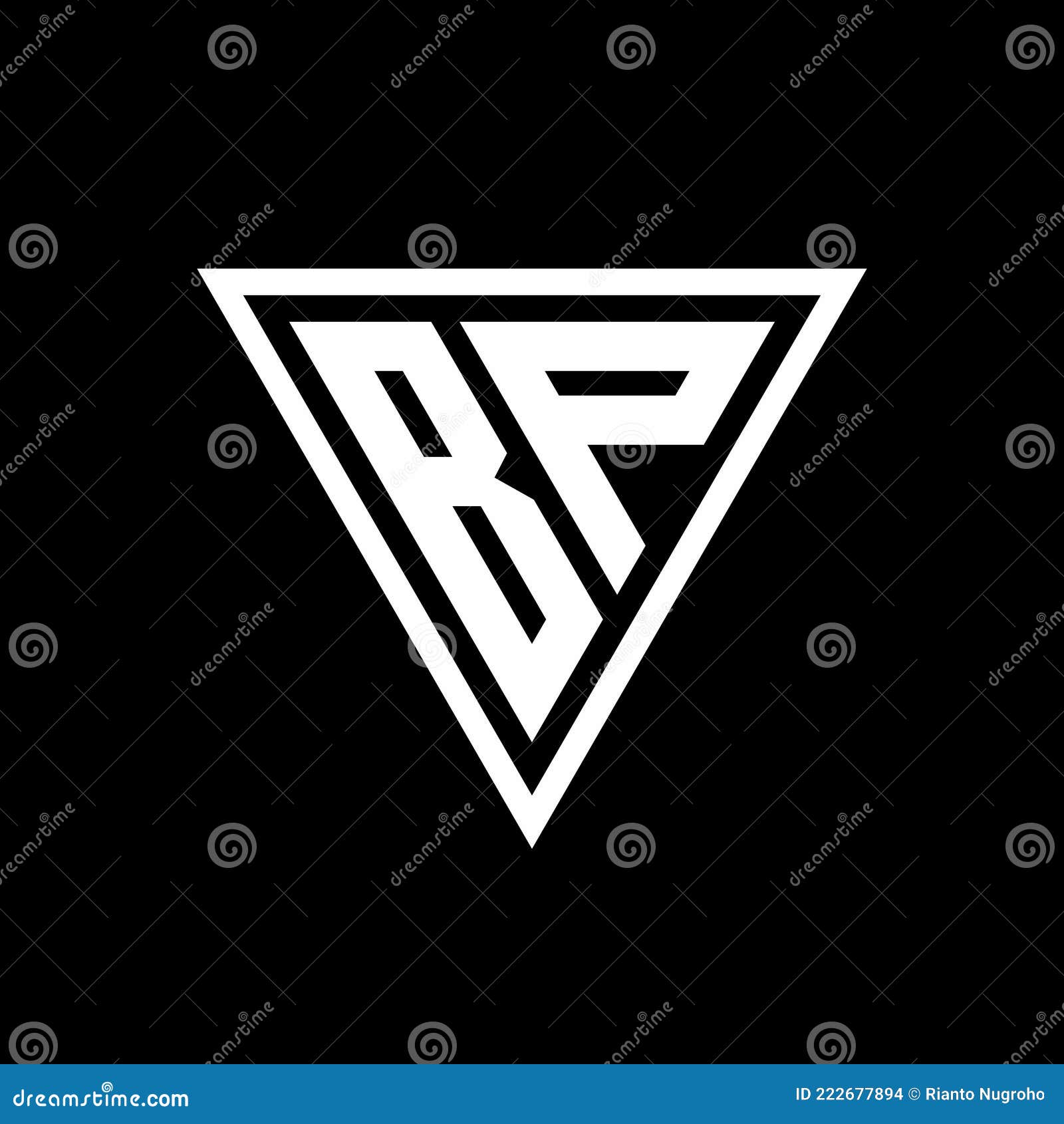 BP Logo Monogram with Triangle Shape Designs Template Stock Vector ...