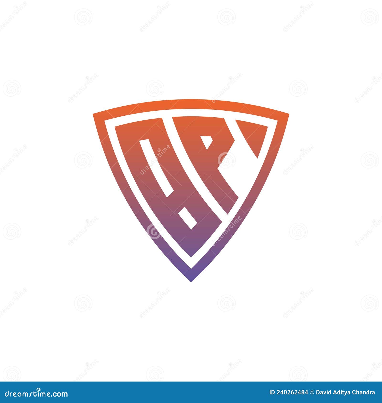 BP Logo Shield Monogram Gradient Style Design Stock Vector ...