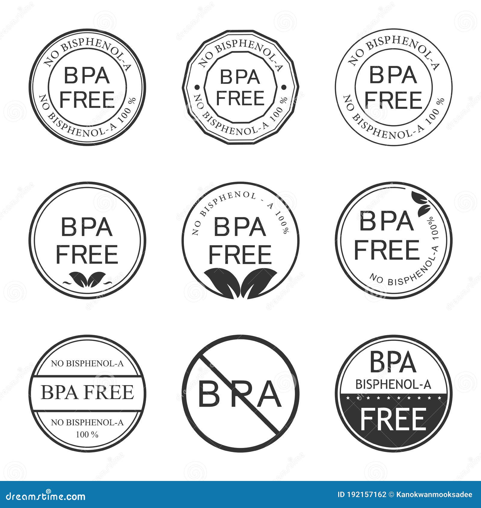 BPA Bisphenol-a Free. Flat Vector Icon for Non-toxic Plastic Stock ...