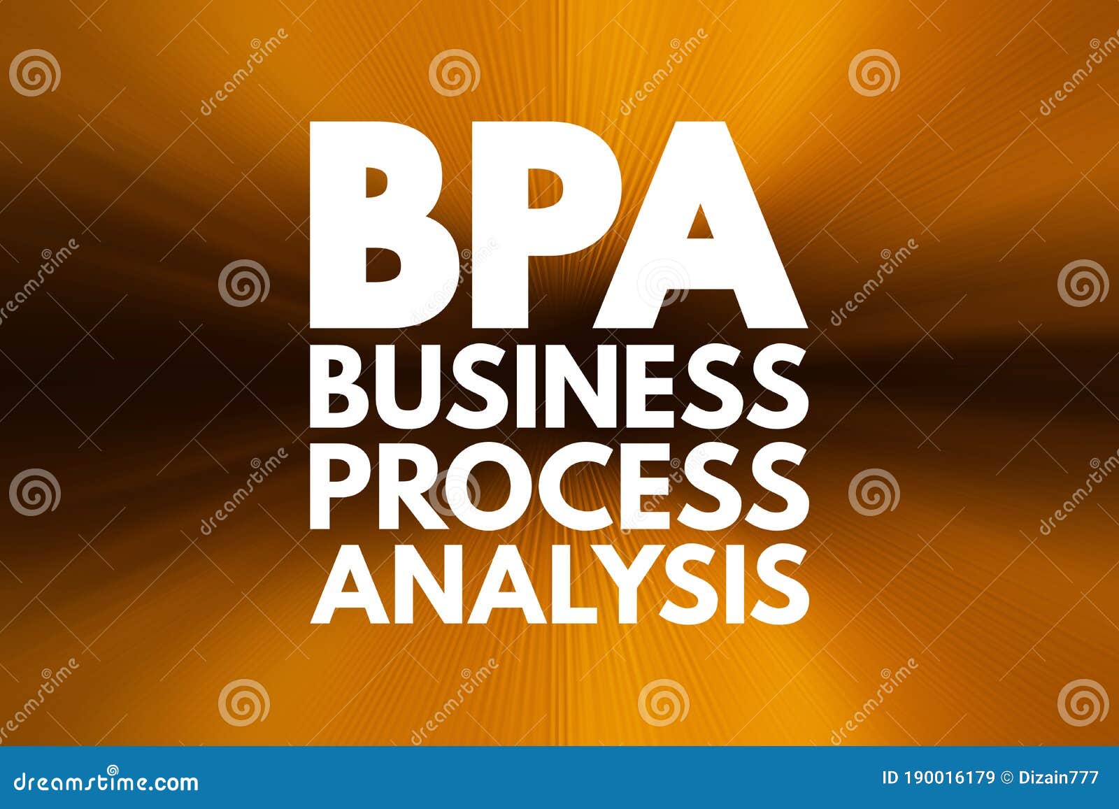 BPA - Business Process Analysis Acronym, Business Concept Background ...