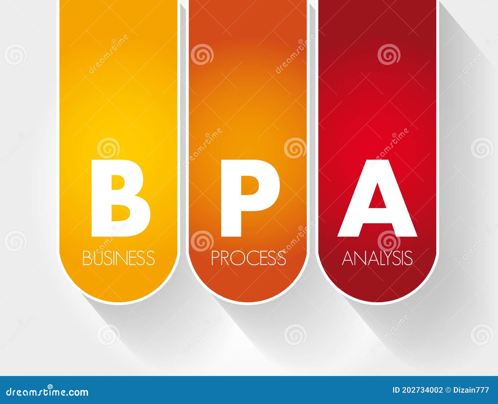 BPA - Business Process Analysis Acronym Stock Illustration ...