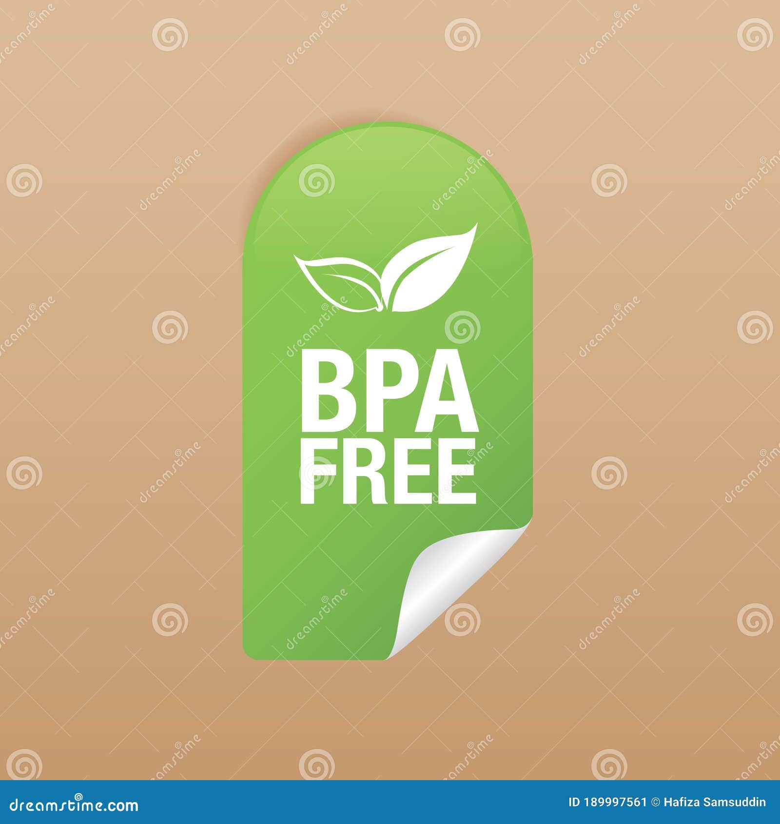 Bpa Free Product Label Design. Vector Illustration Decorative Design ...