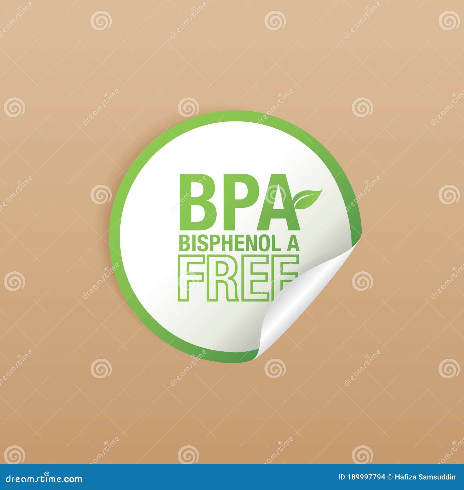 Bpa Free Product Label Design. Vector Illustration Decorative Design ...