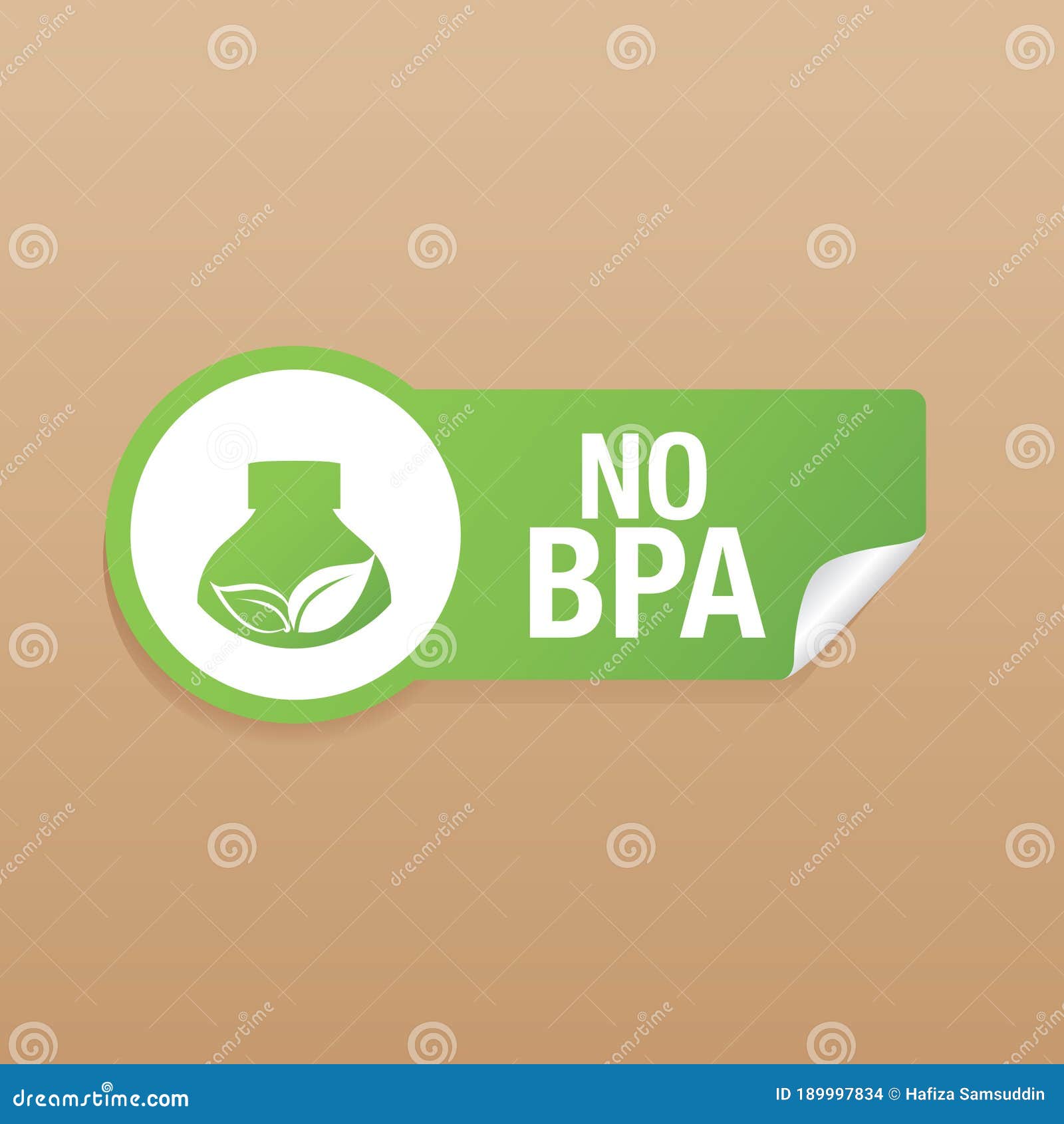 Bpa Free Product Label Design. Vector Illustration Decorative Design ...