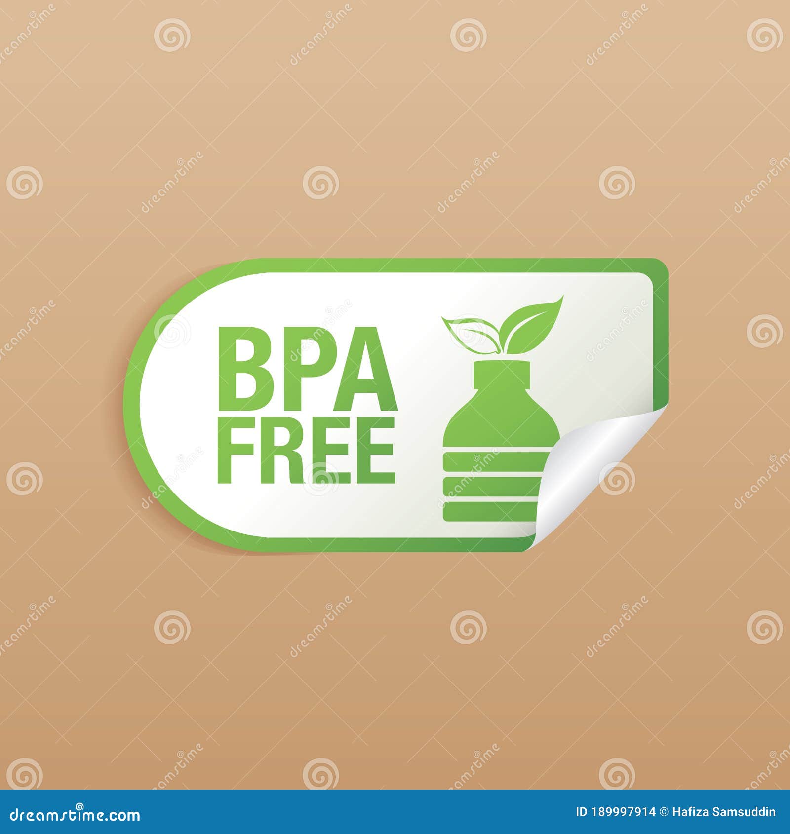Bpa Free Product Label Design. Vector Illustration Decorative Design ...
