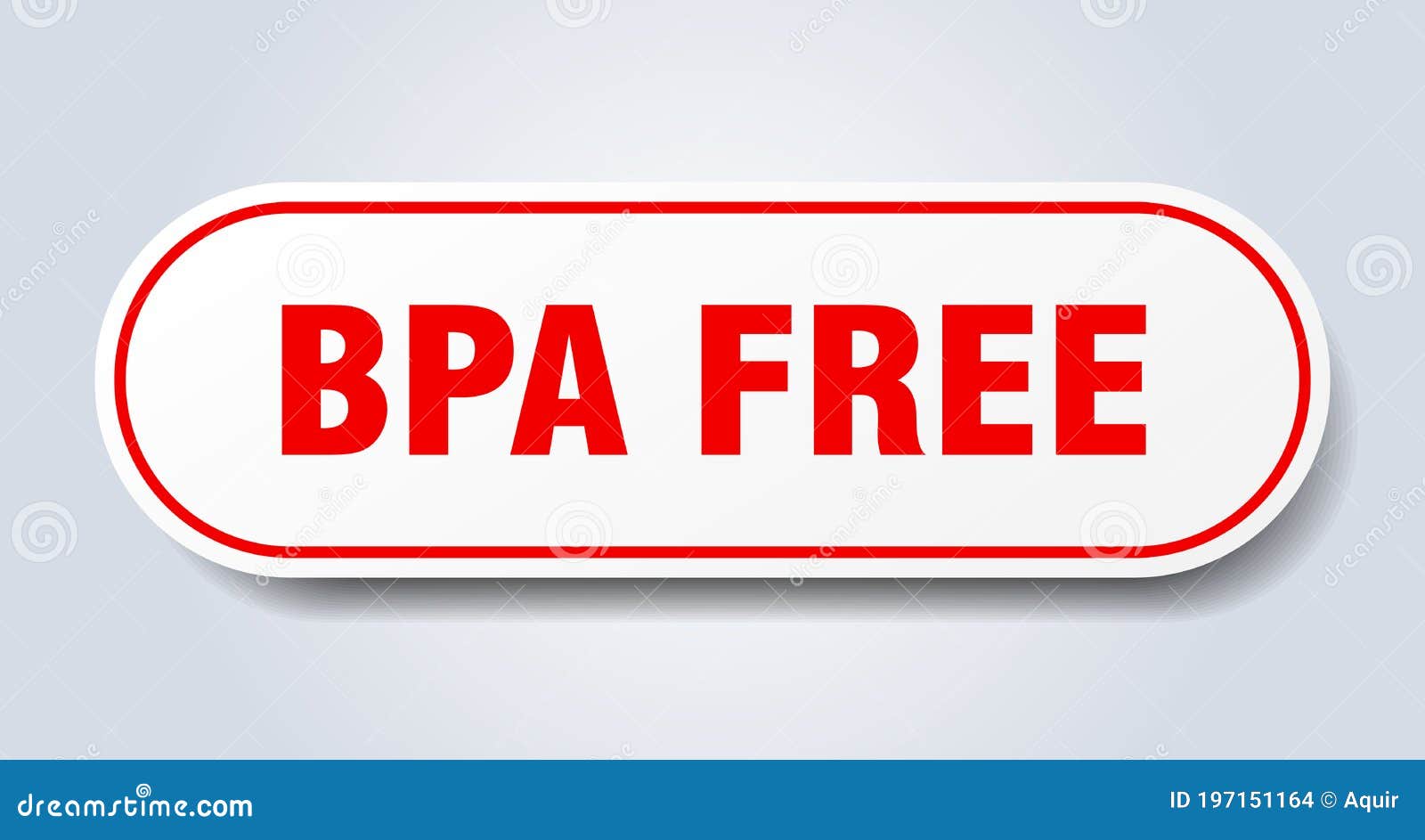 Bpa Free Sign. Rounded Isolated Button. White Sticker Stock Vector ...