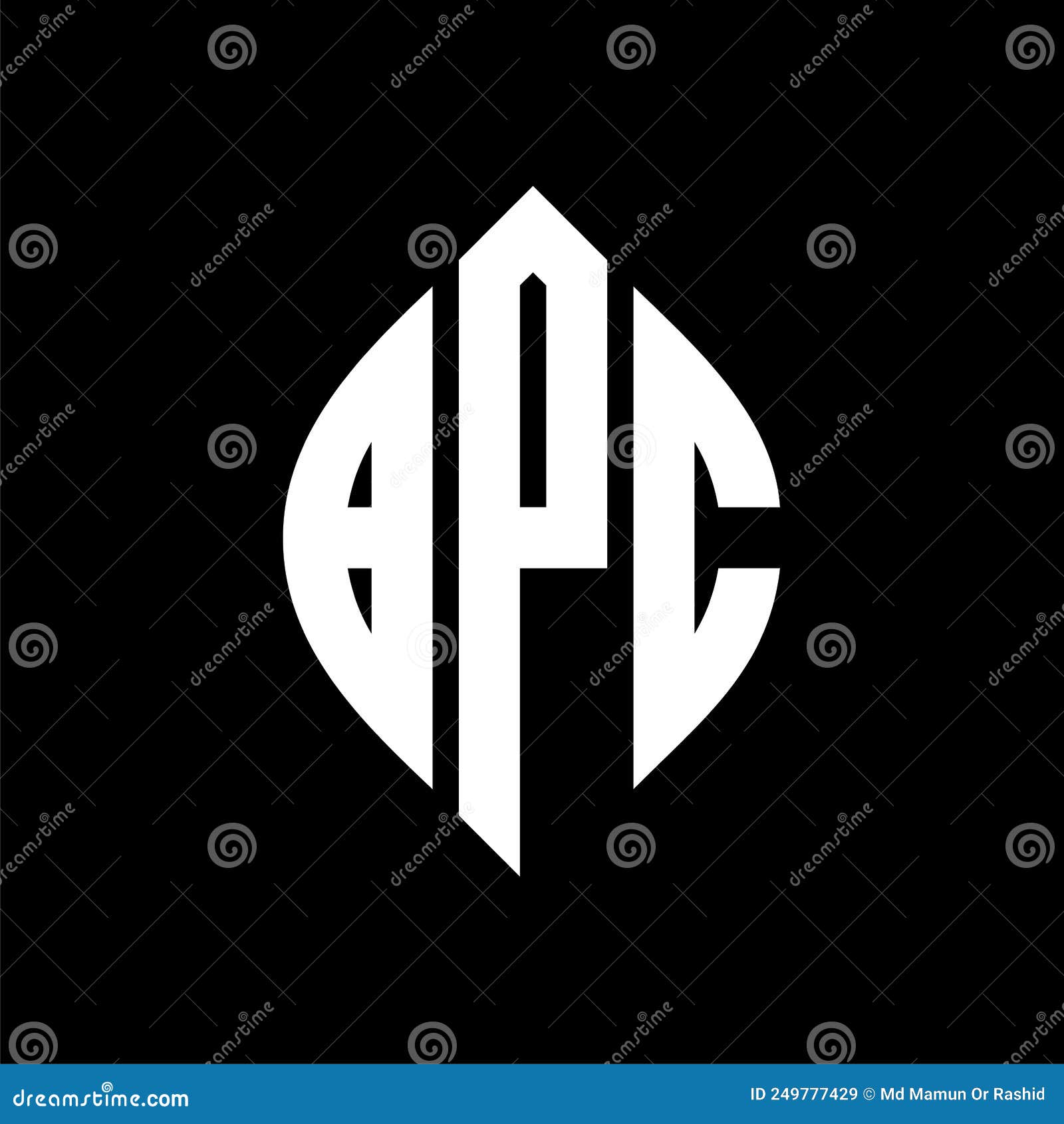BPC Circle Letter Logo Design with Circle and Ellipse Shape. BPC ...