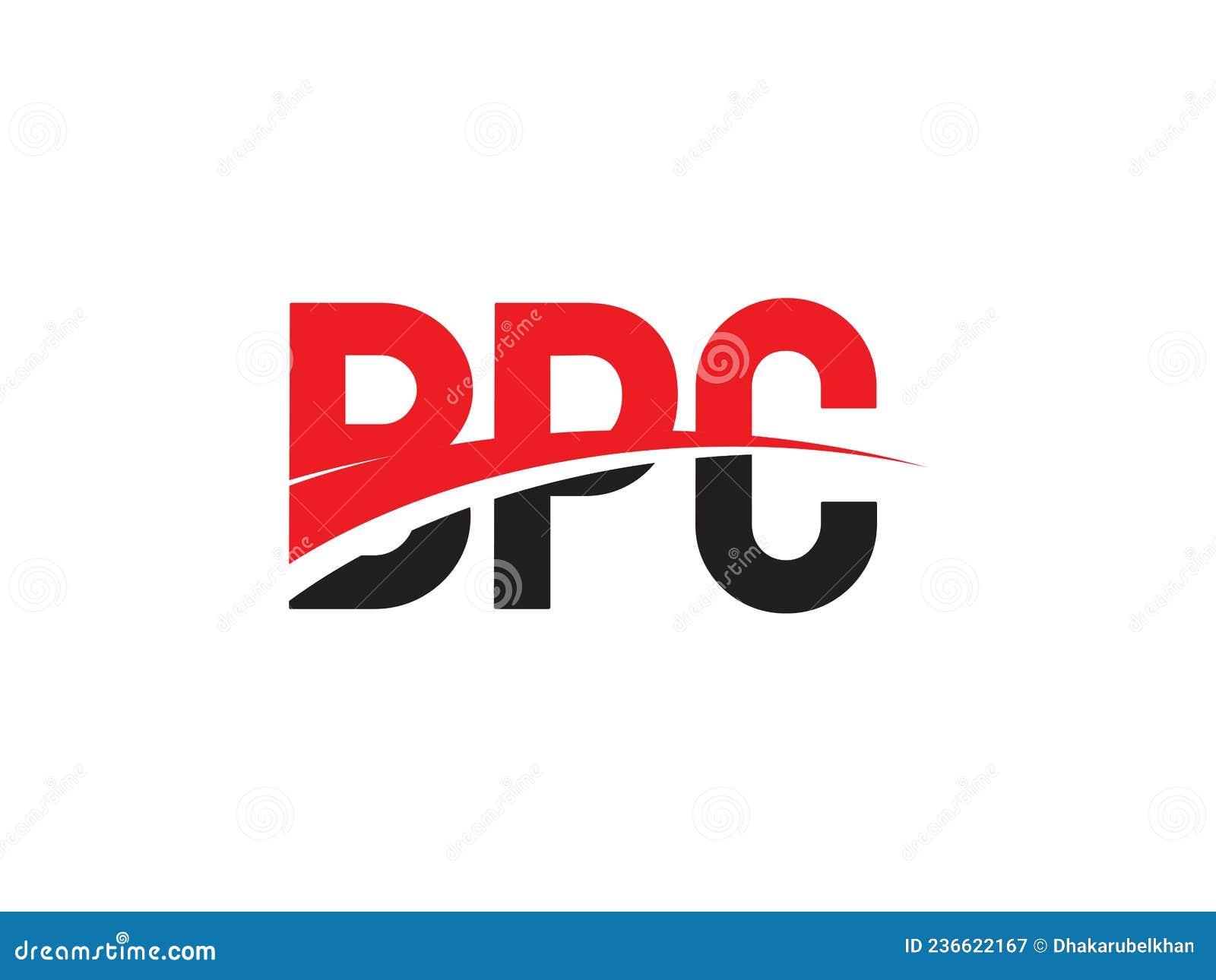 BPC Letter Initial Logo Design Vector Illustration Stock Vector ...