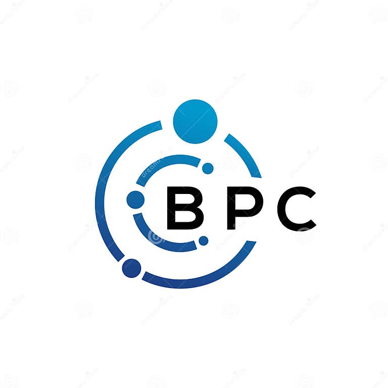 BPC Letter Logo Design on White Background. BPC Creative Initials ...