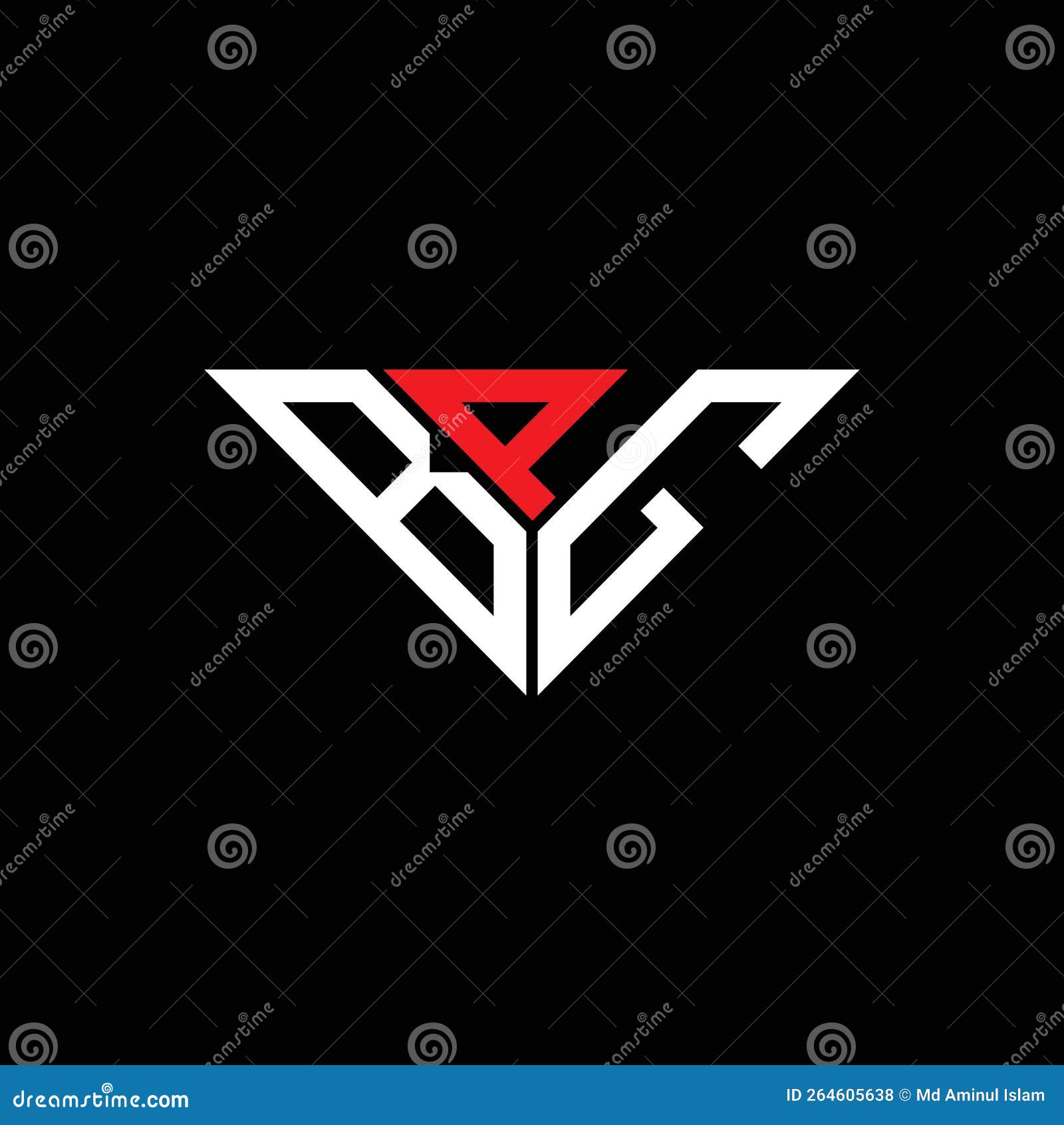 BPG Letter Logo Creative Design with Vector Graphic, Stock Vector ...