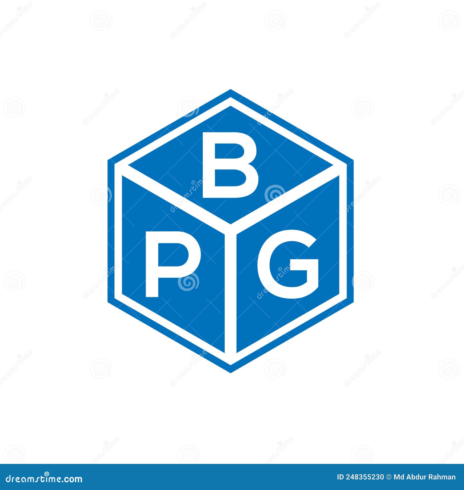 BPG Letter Logo Design on Black Background. BPG Creative Initials ...