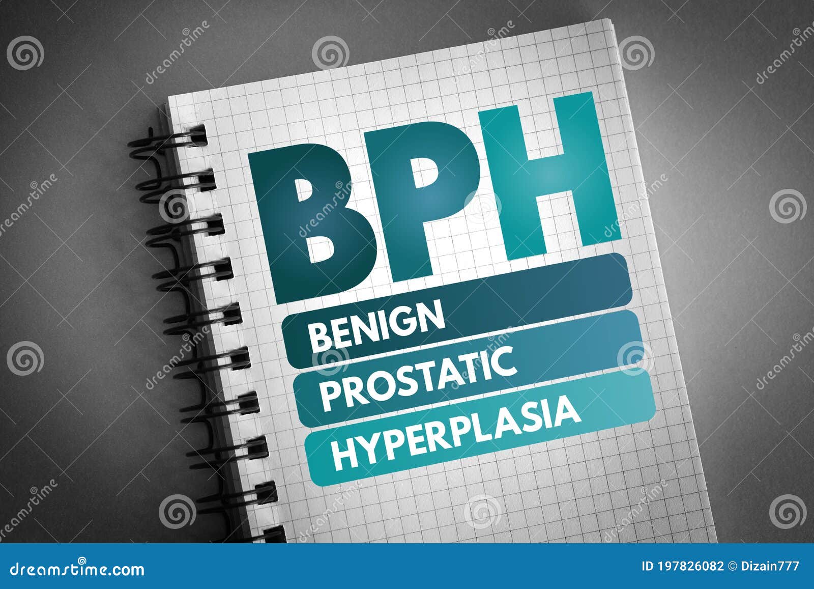BPH - Benign Prostatic Hyperplasia Acronym Stock Illustration ...